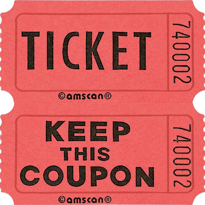 Red Double Roll Raffle Tickets 2000ct | Party City Red Double Roll Raffle Tickets 2000ct | Party City