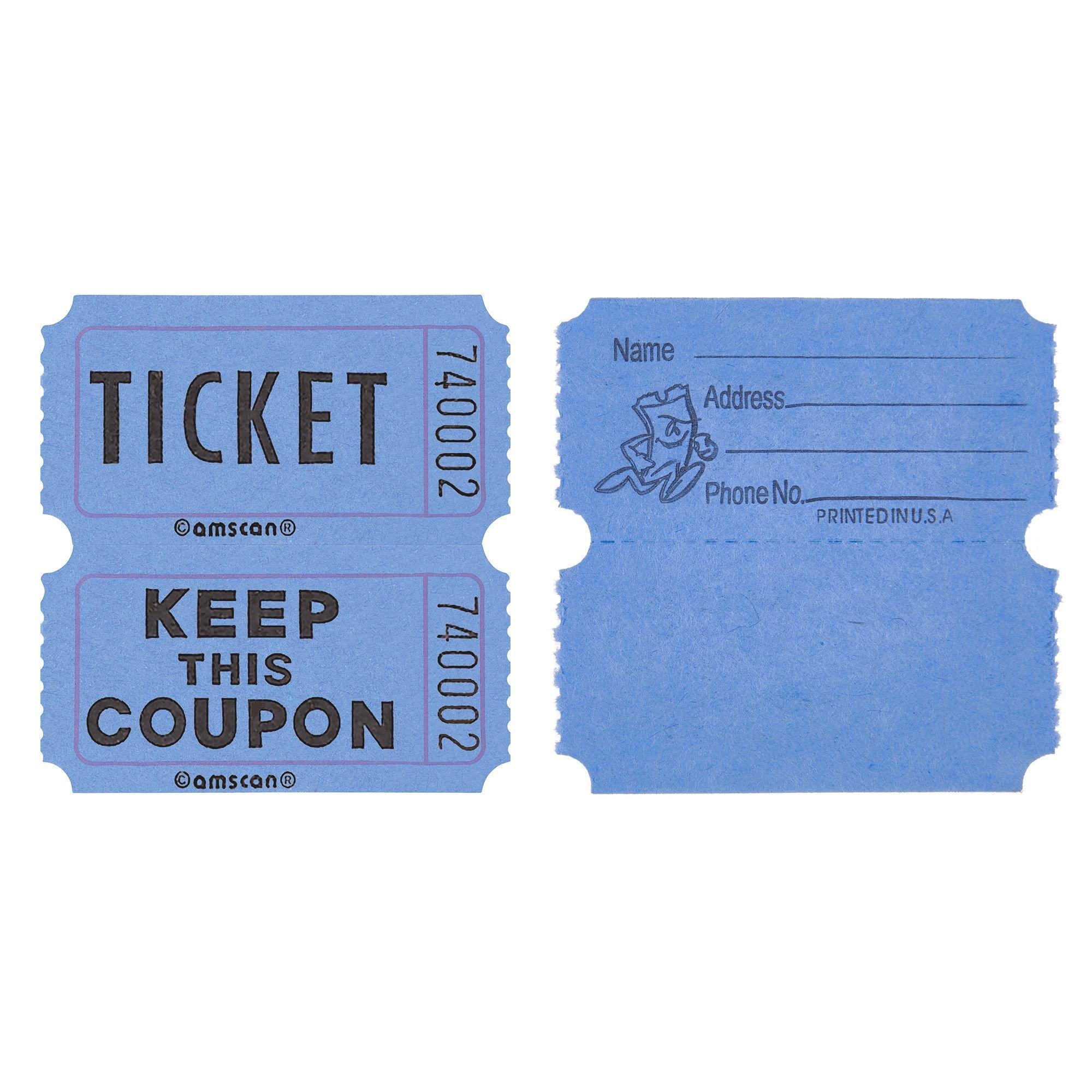 Blue Double Roll Raffle Tickets 2000ct | Party City