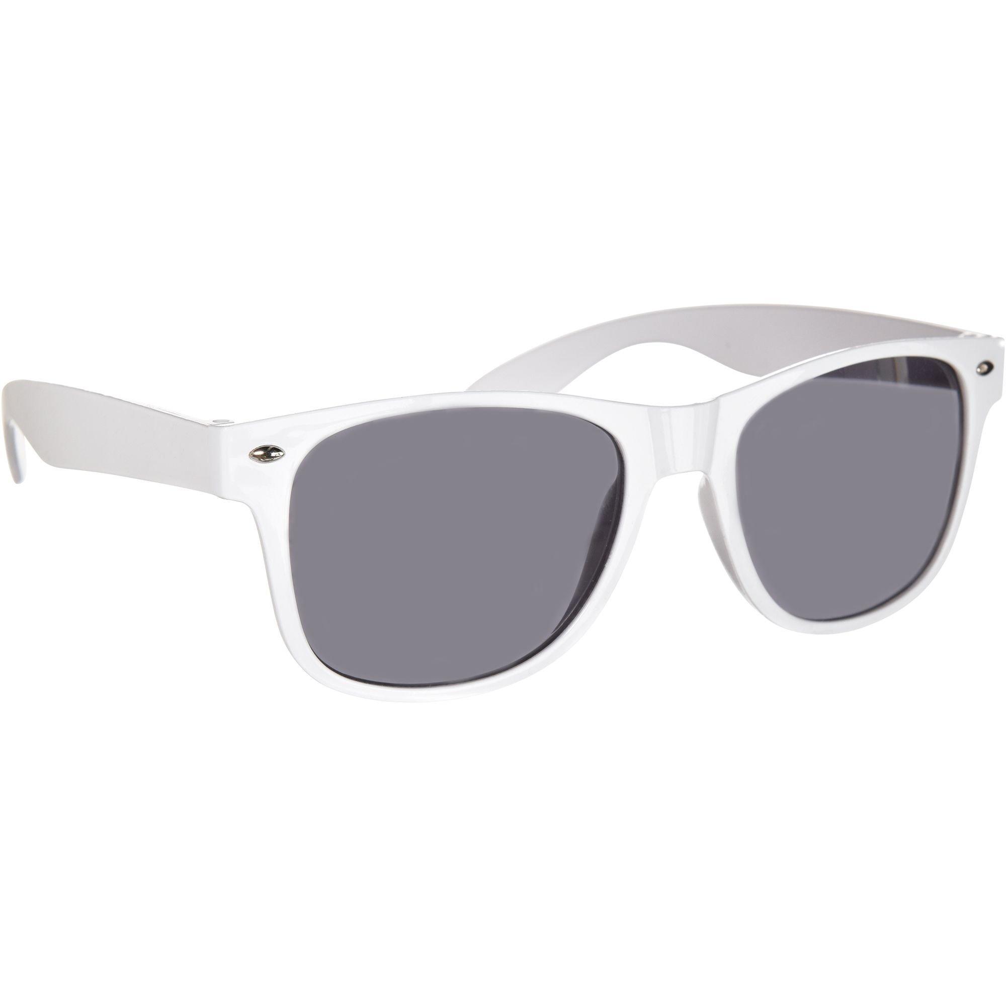Classic White Frame Sunglasses 6in X 2in Party City