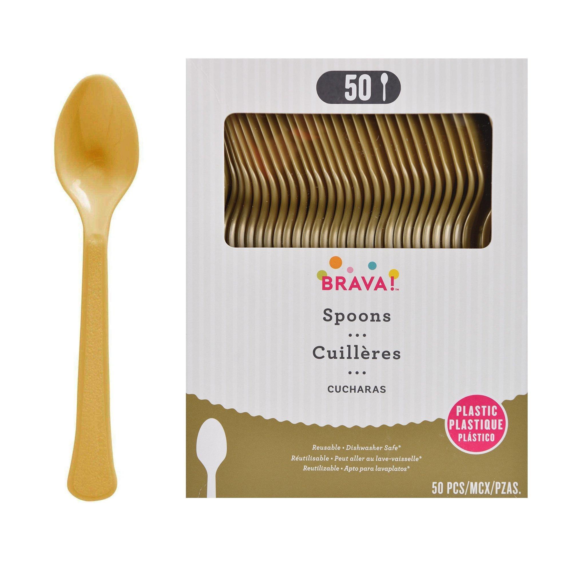 PartyCity Royal Blue Plastic Spoons, 50ct | Hamilton Place