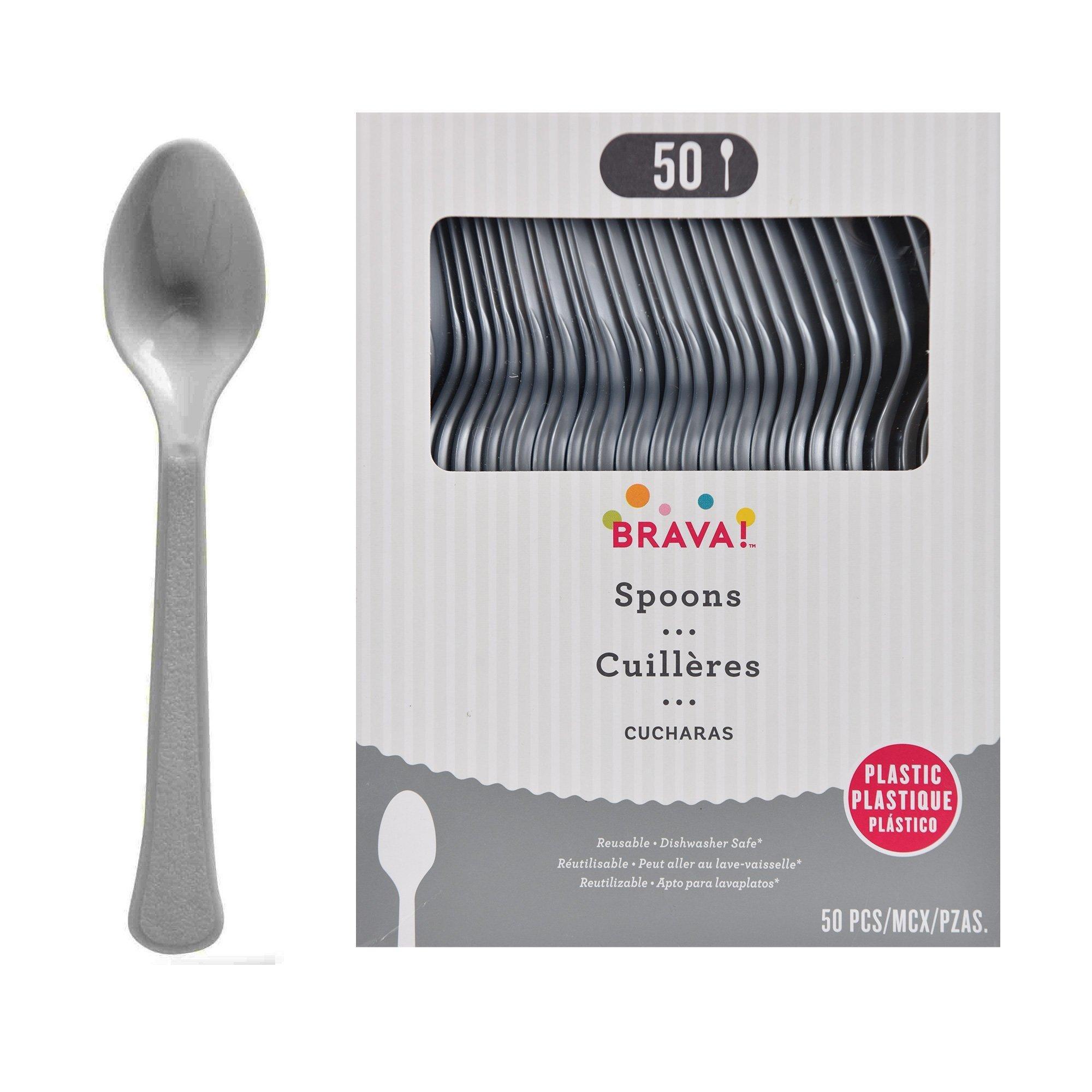 PartyCity Royal Blue Plastic Spoons, 50ct | Hamilton Place
