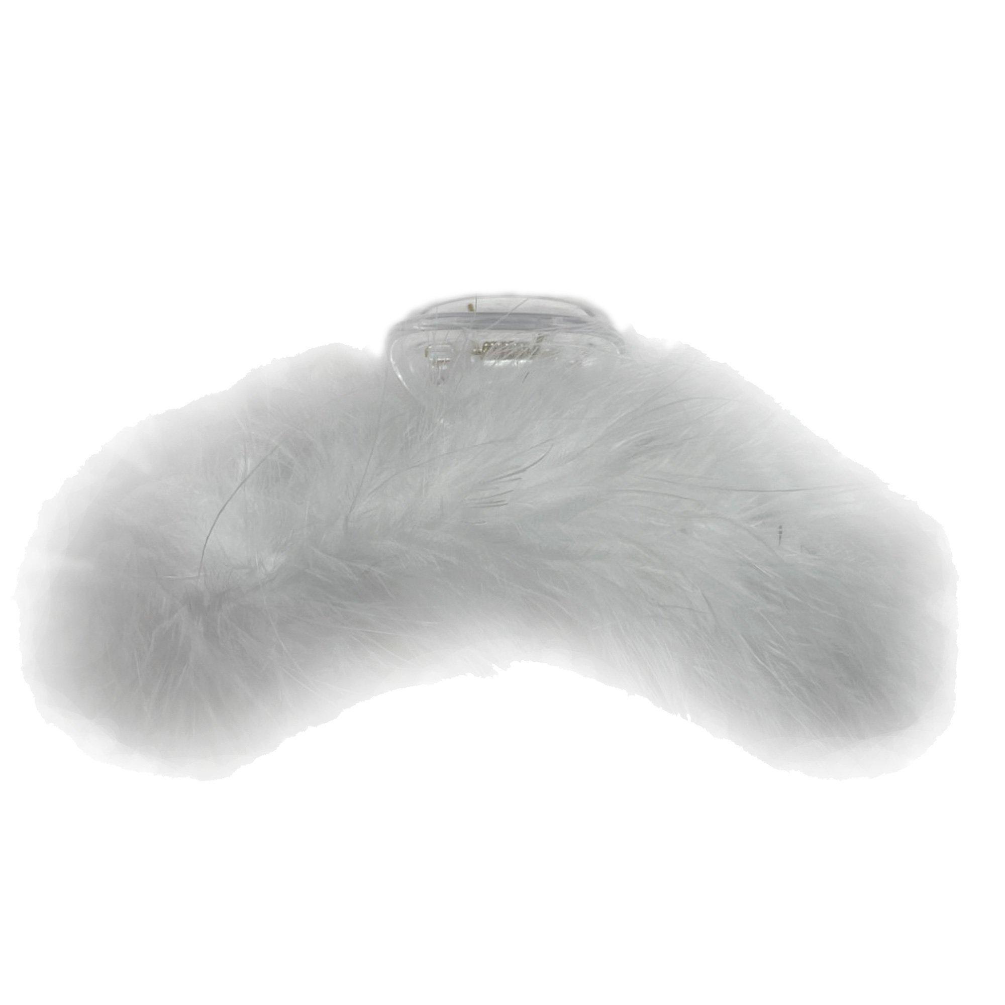 White Feather Claw Hair Clip | Party City