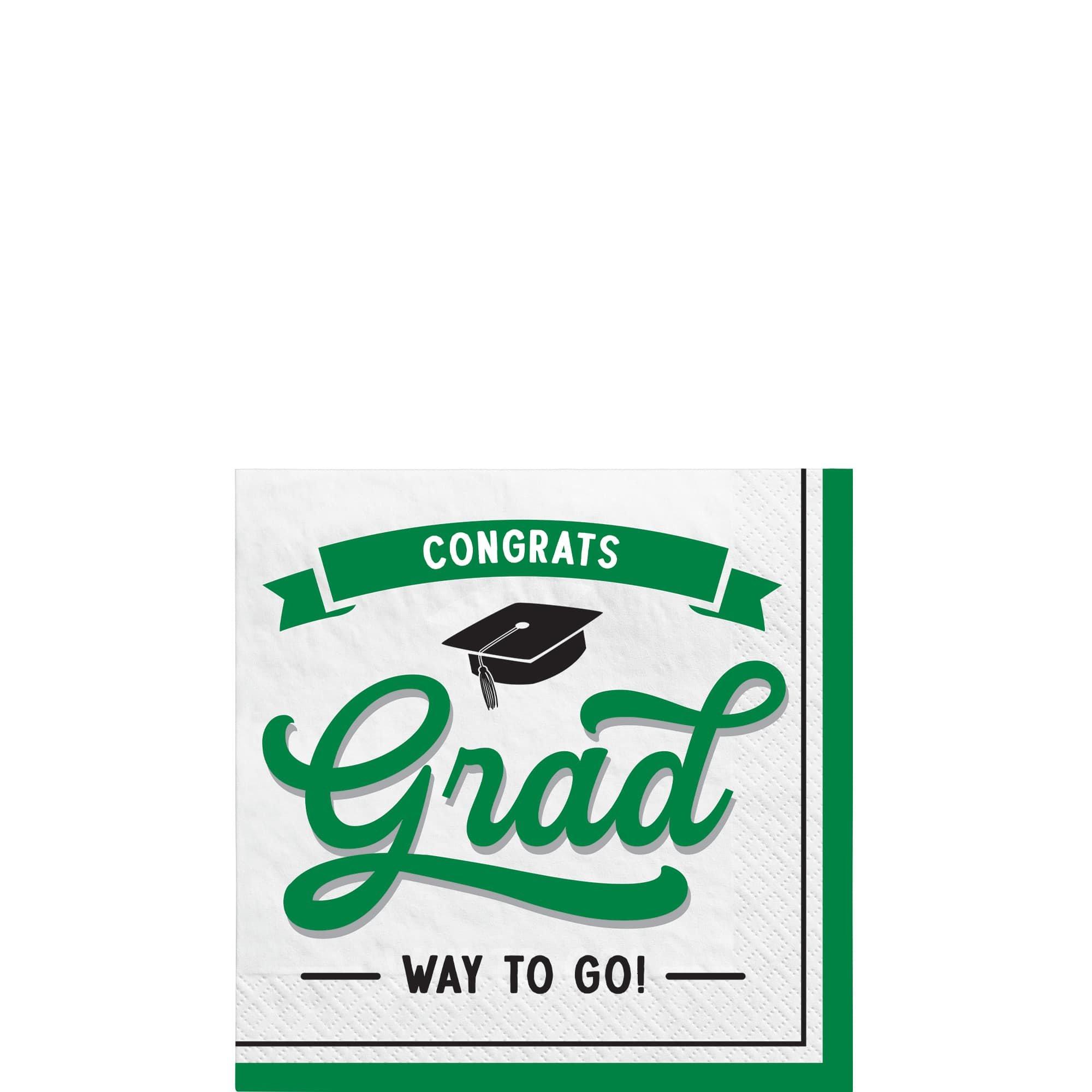 Green School Spirit Paper Beverage Napkins, 16ct | Party City