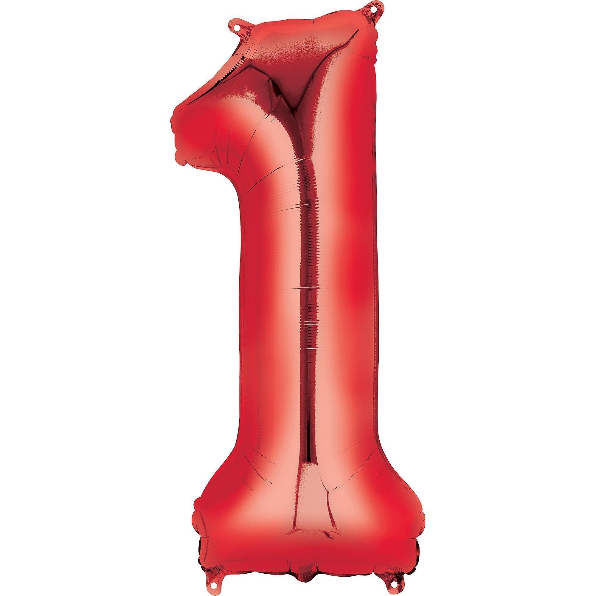 34in Red Number 1 Balloon | Party City
