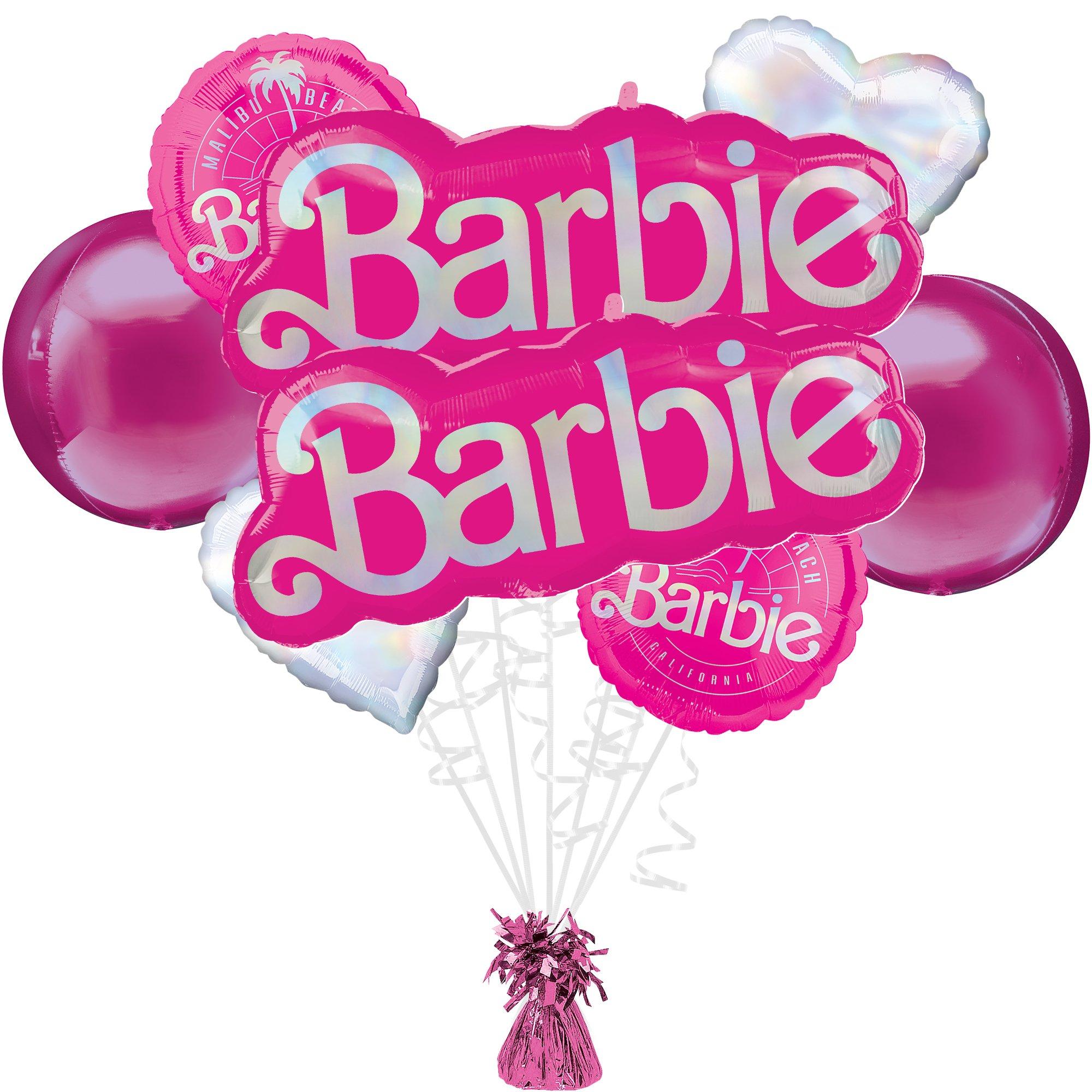 Barbie Foil Balloon Bouquet, 5pc | Party City