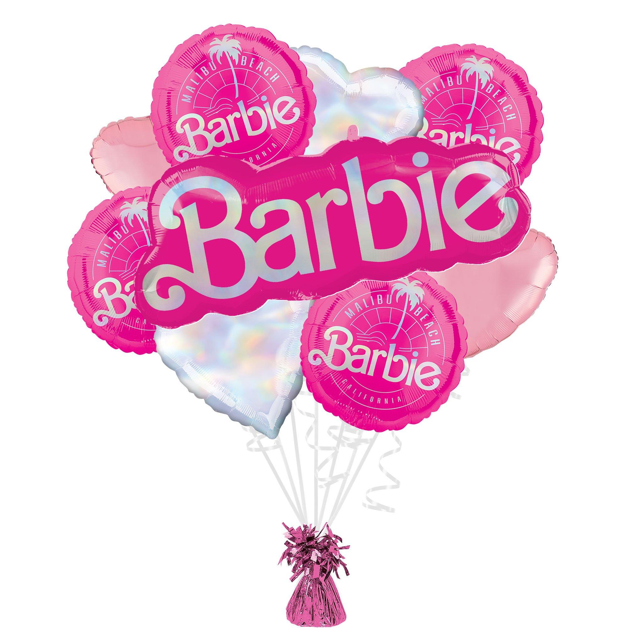 Barbie Foil Balloon Bouquet, 5pc | Party City
