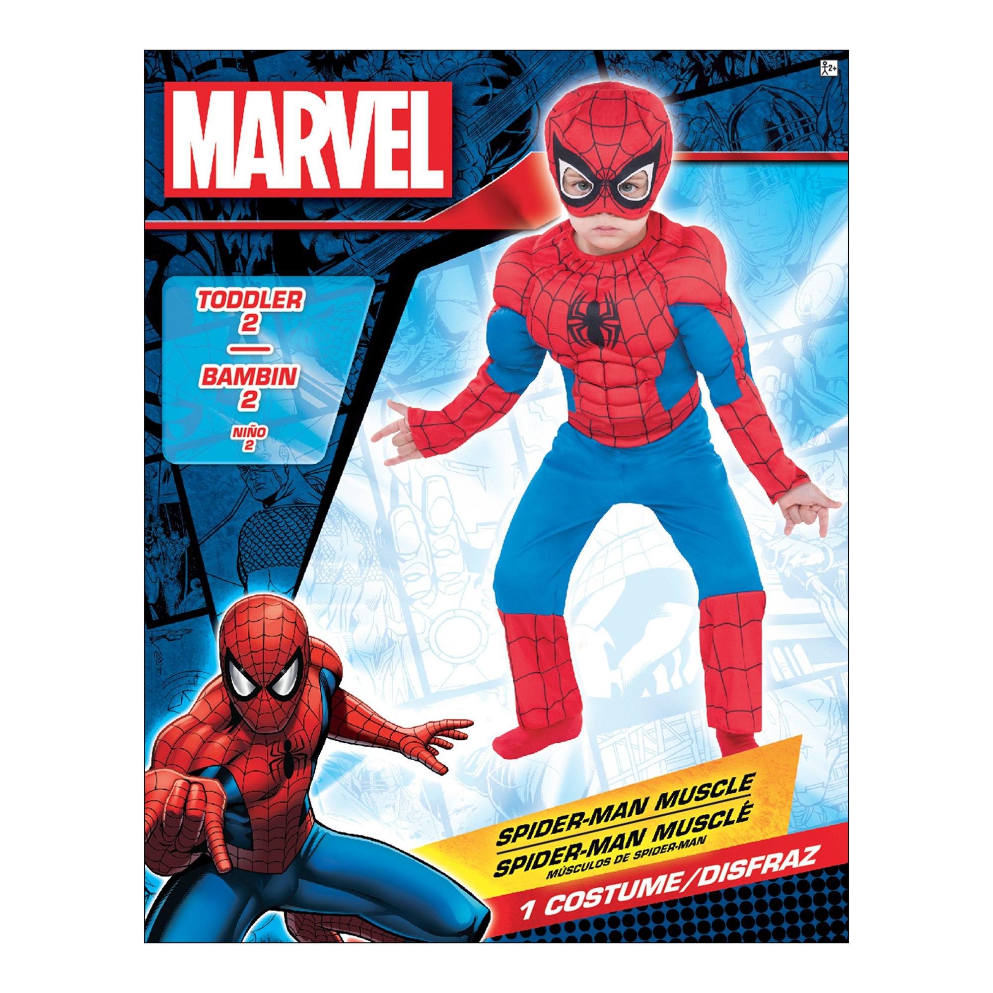 Spiderman Muscle Costume For Kids