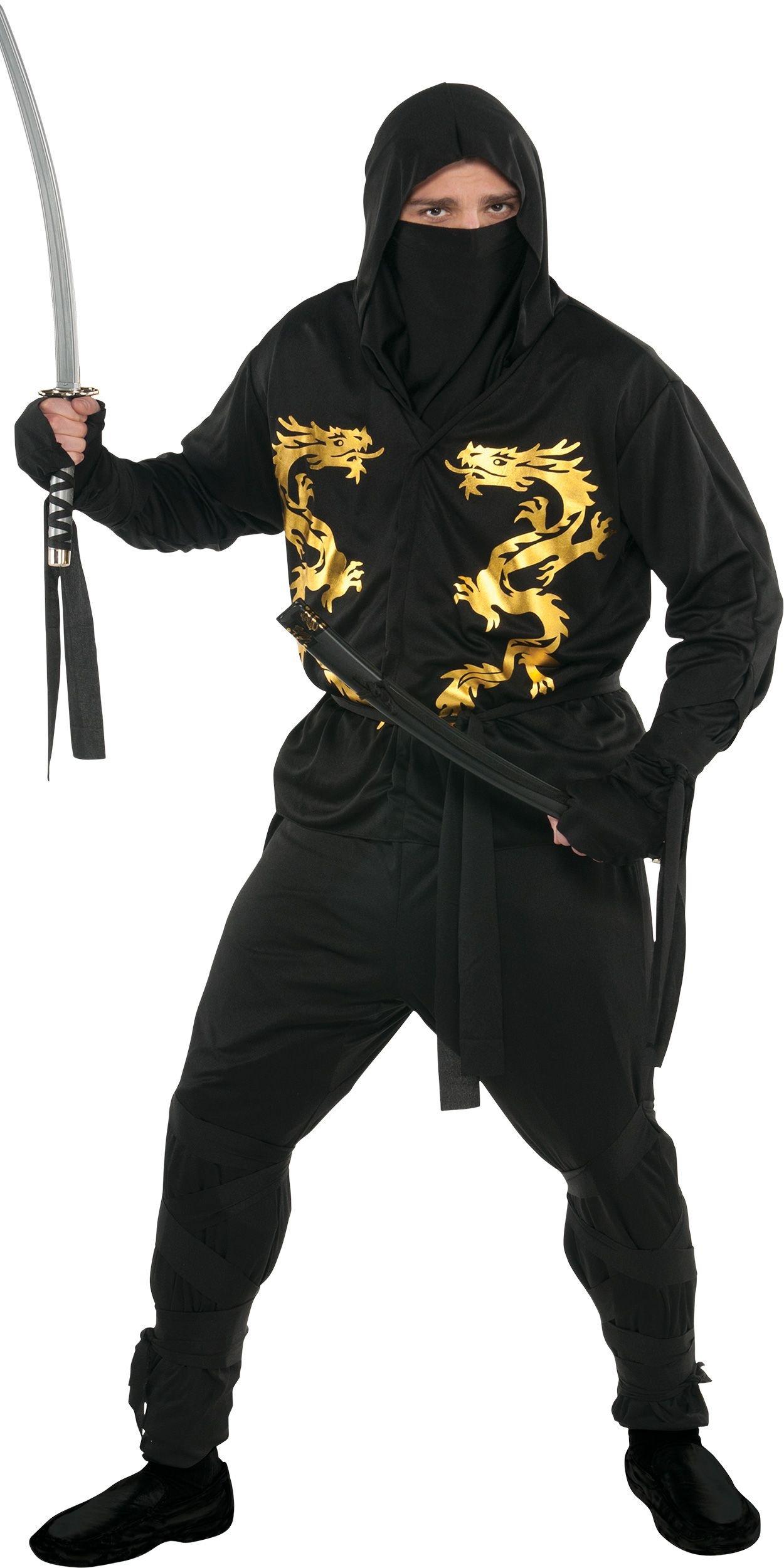 Plus Size Black Dragon Ninja Costume | Party City