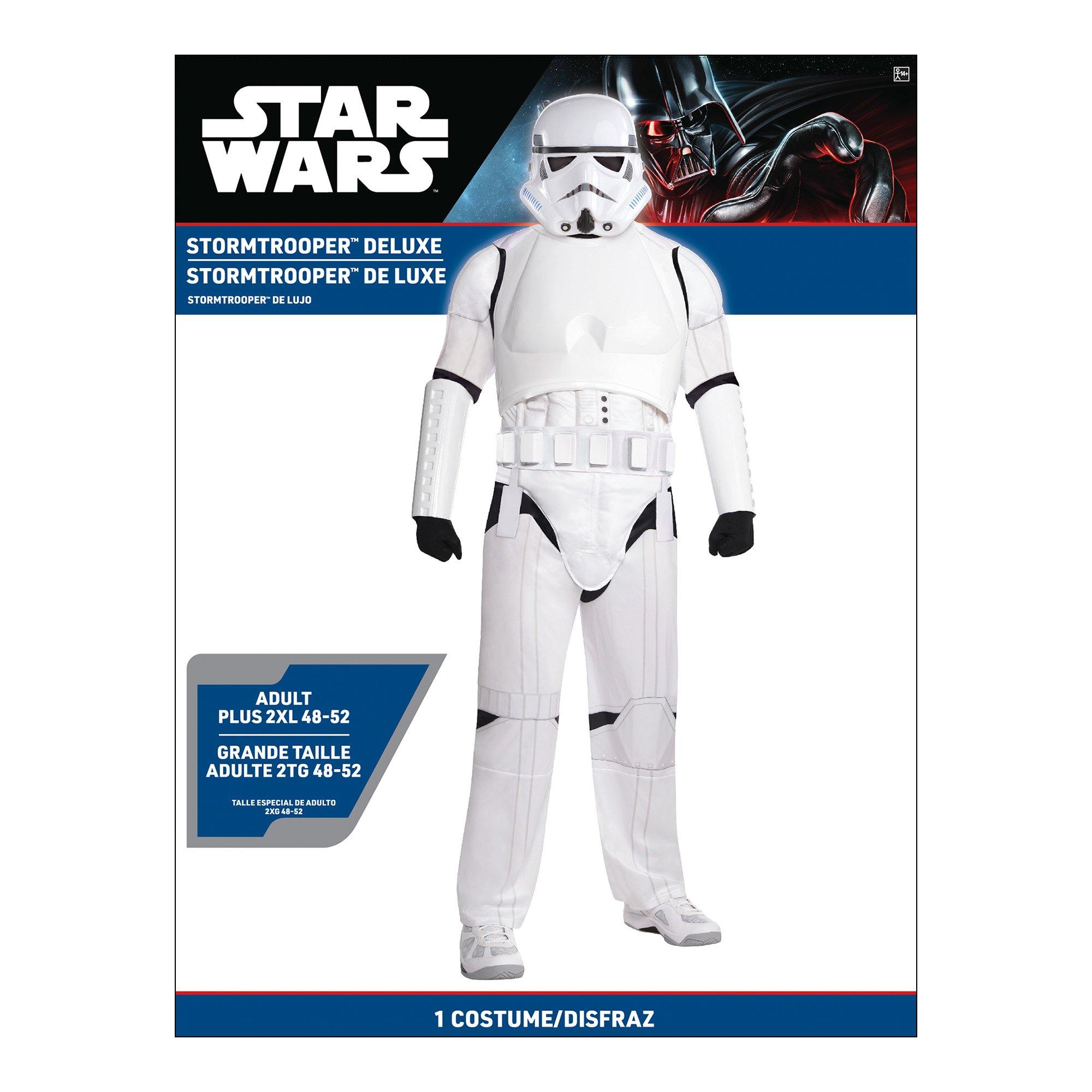Partycity Adult Stormtrooper Costume Plus Size Deluxe Star Wars Hamilton Place