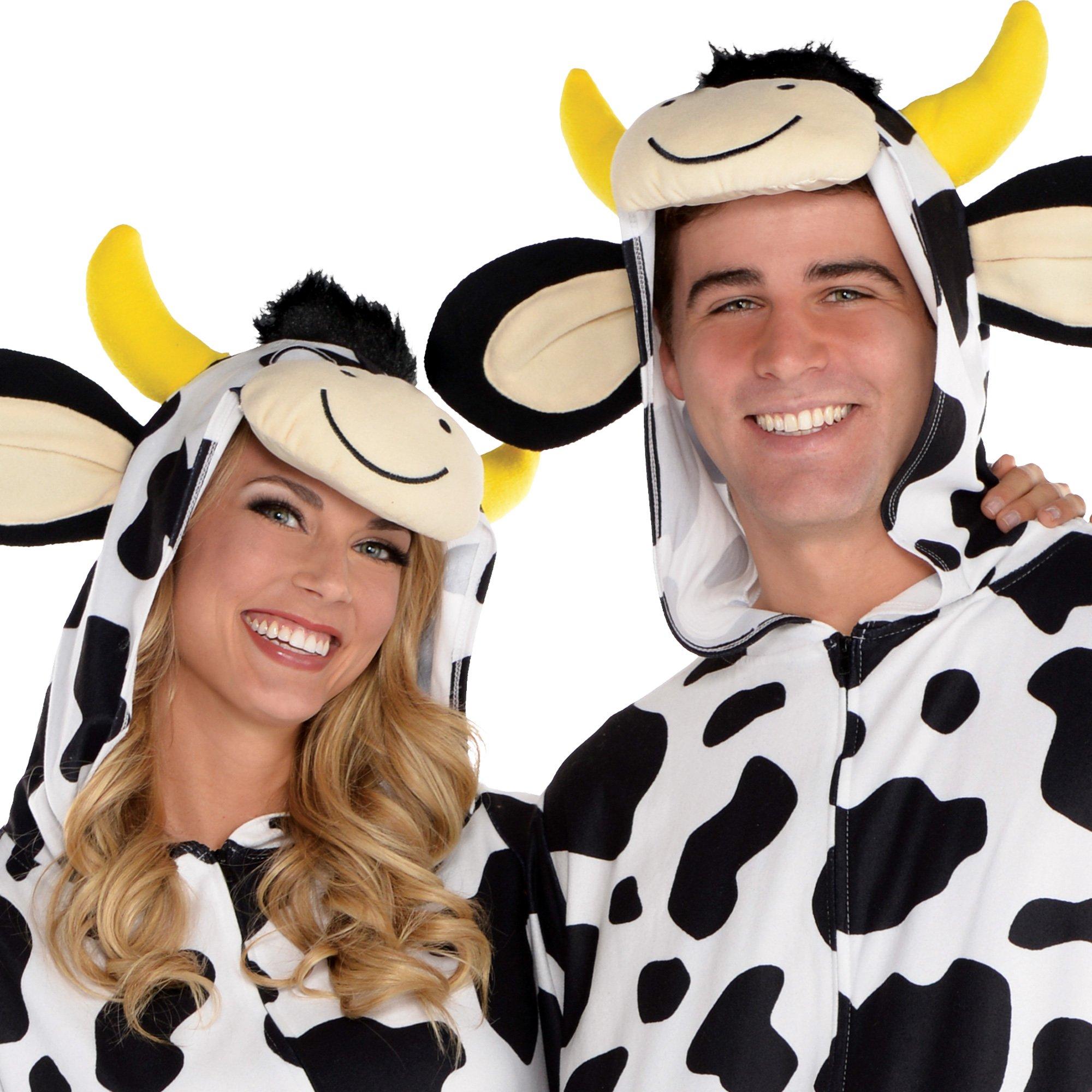 PartyCity Adult Zipster Cow One Piece Costume | Hamilton Place