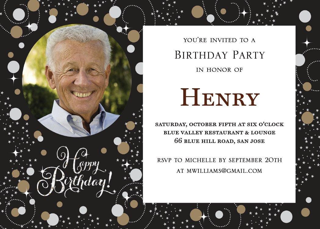 PartyCity Custom Sparkling Celebration Invitations | Hamilton Place