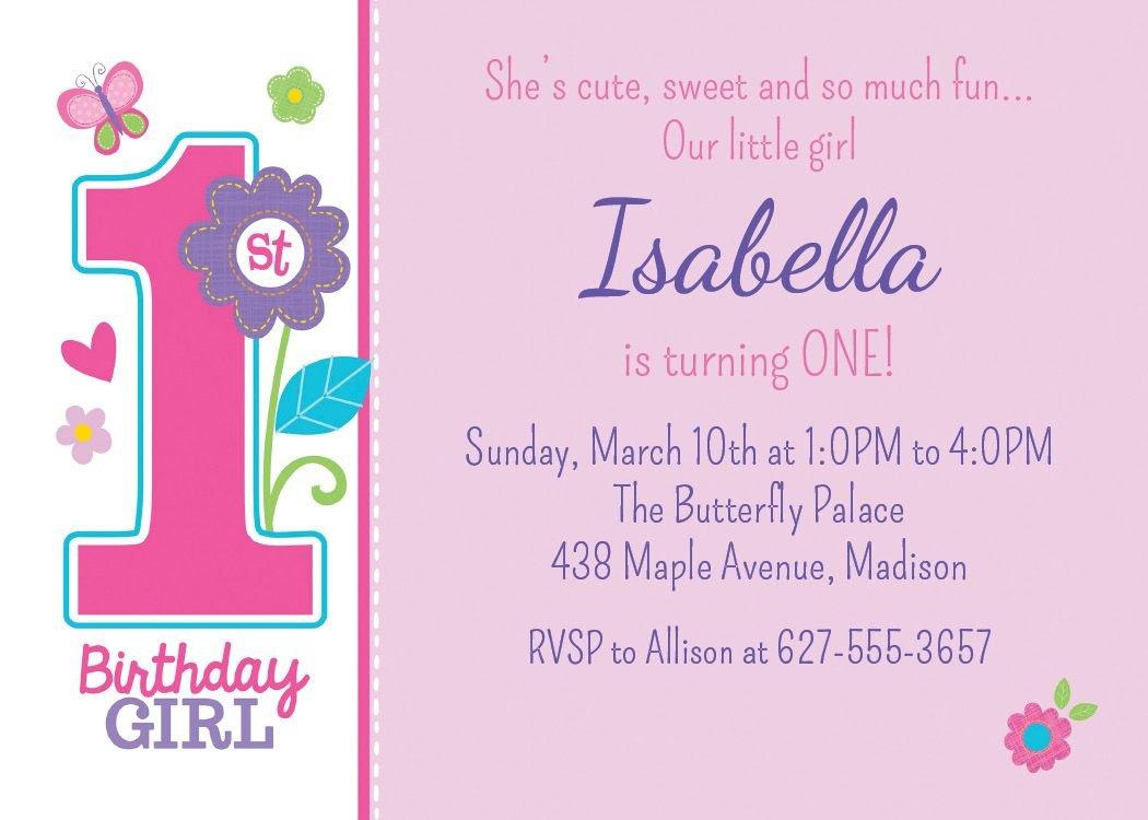 PartyCity Custom Sweet Birthday Girl Invitations | Hamilton Place