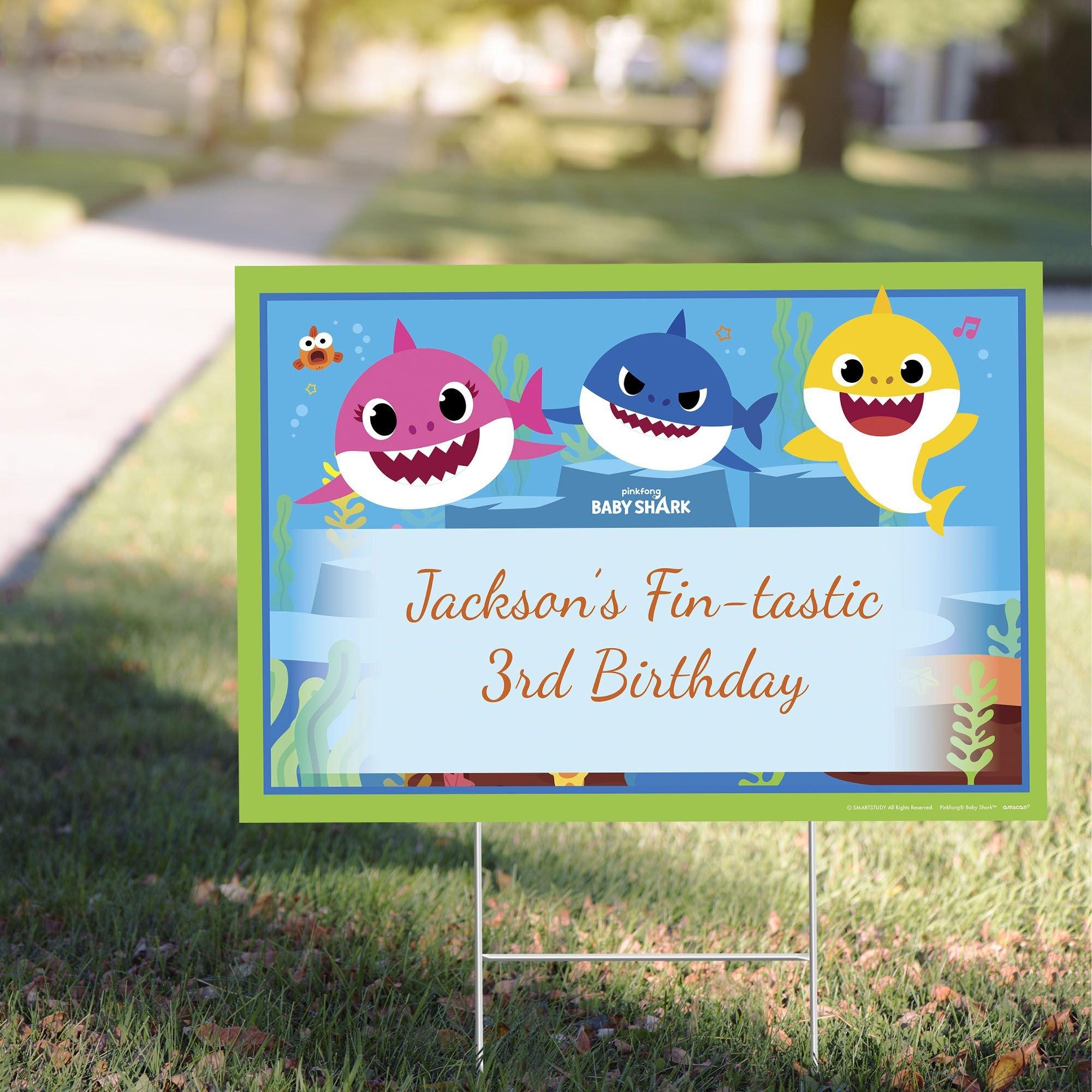 PartyCity Custom Shark Yard Sign | Hamilton Place