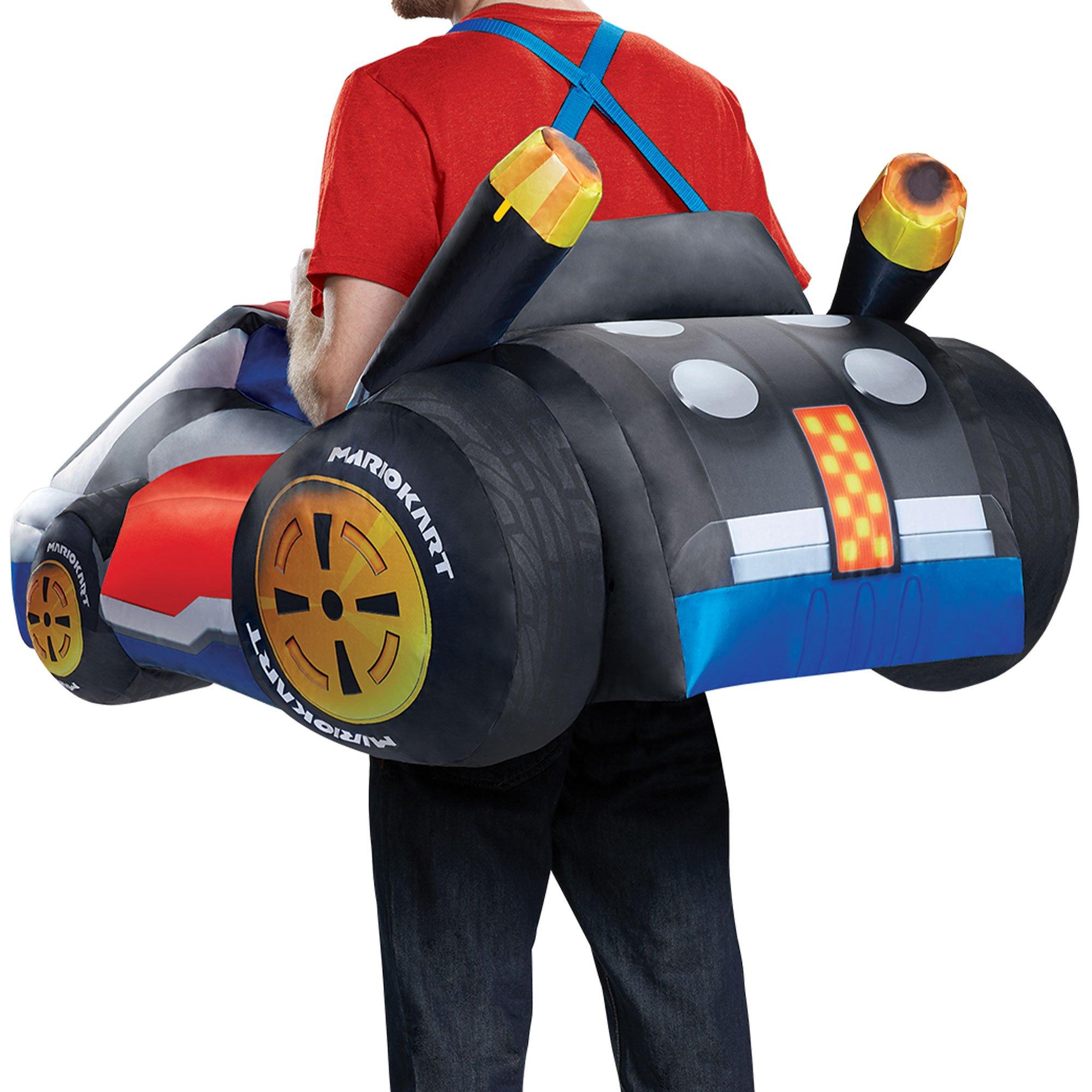PartyCity Adult Mario Kart Ride-On Inflatable Costume - Nintendo Mario ...