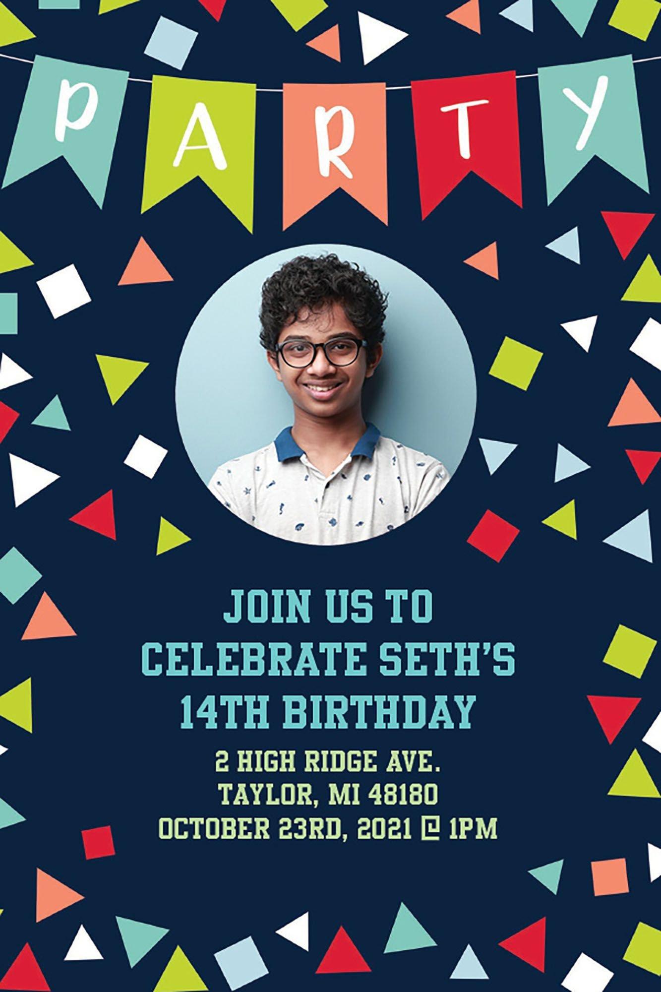 PartyCity Custom A Reason to Celebrate Photo Invitations at Hamilton ...