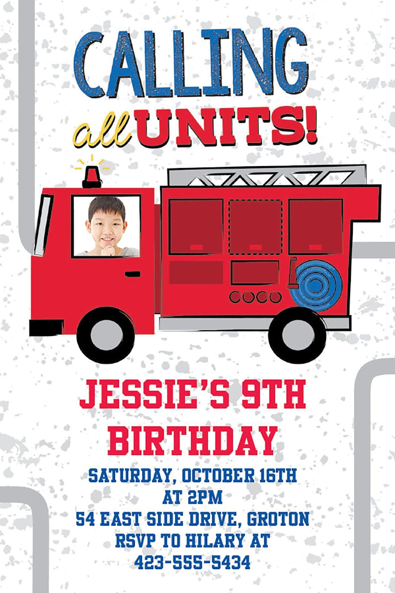 PartyCity Custom First Responders Photo Invitations | Hamilton Place