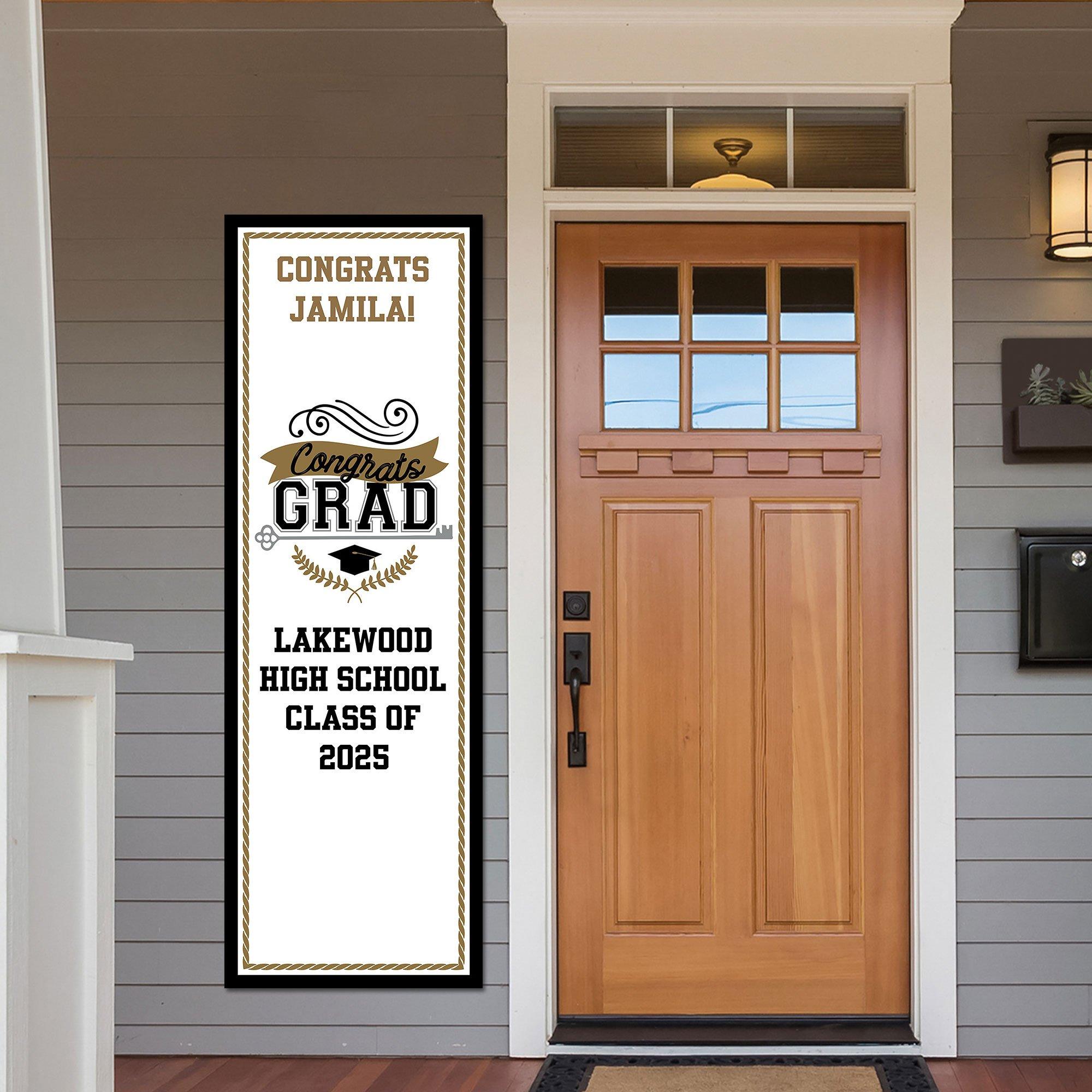 PartyCity Custom Achievement is Key Graduation Vertical Banner at ...