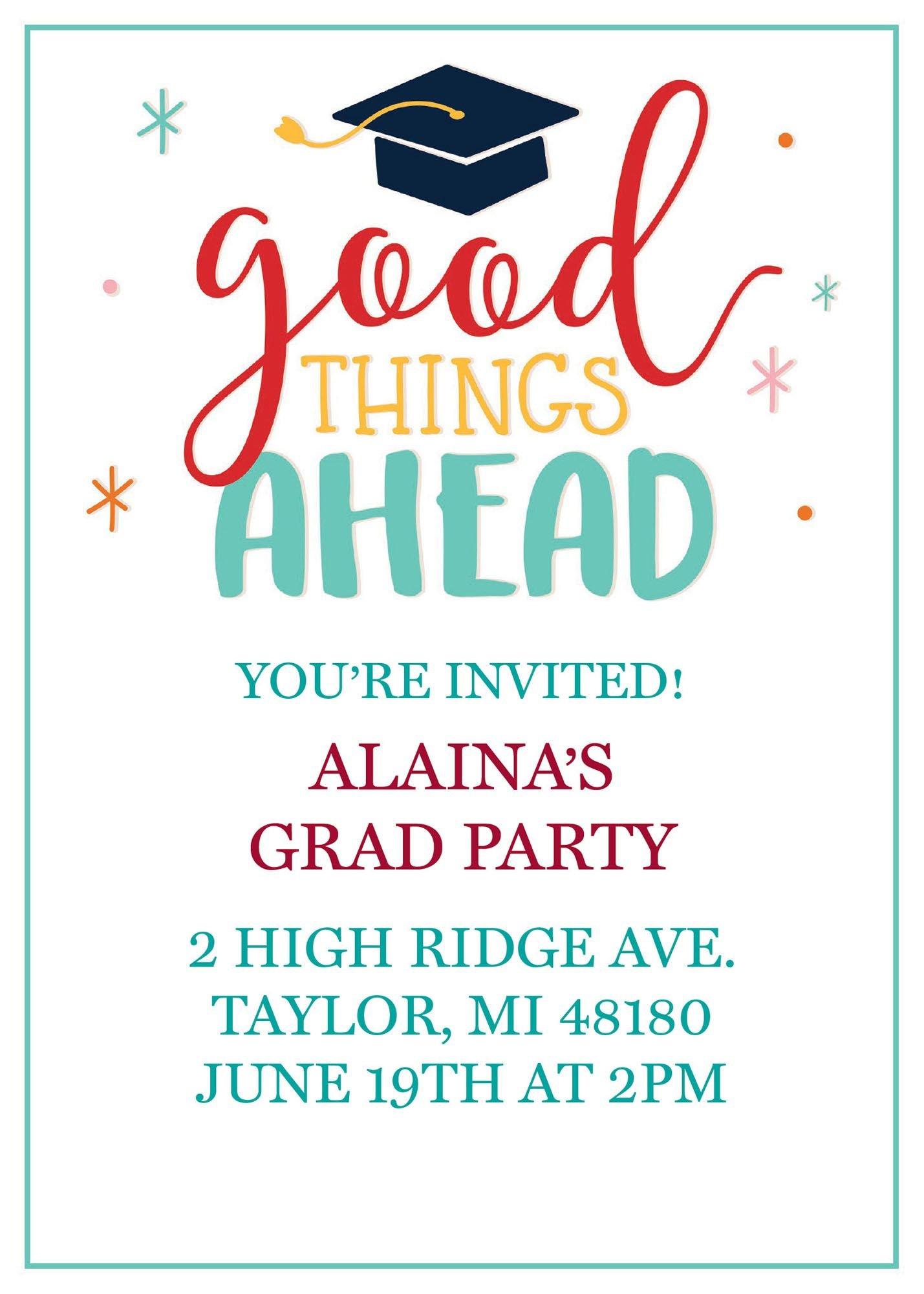 College Graduation Party Invitation Wording