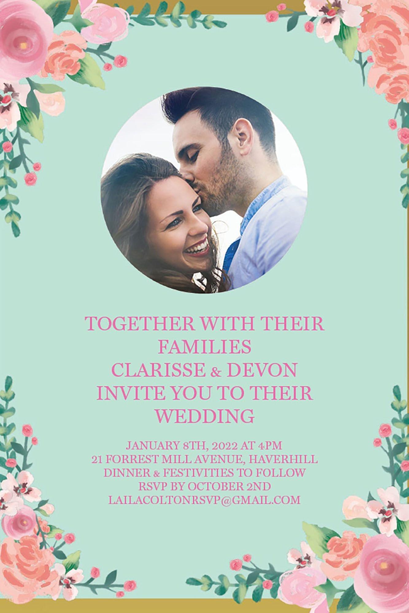 PartyCity Custom Mint to Be Cardstock Photo Invitations at Hamilton ...