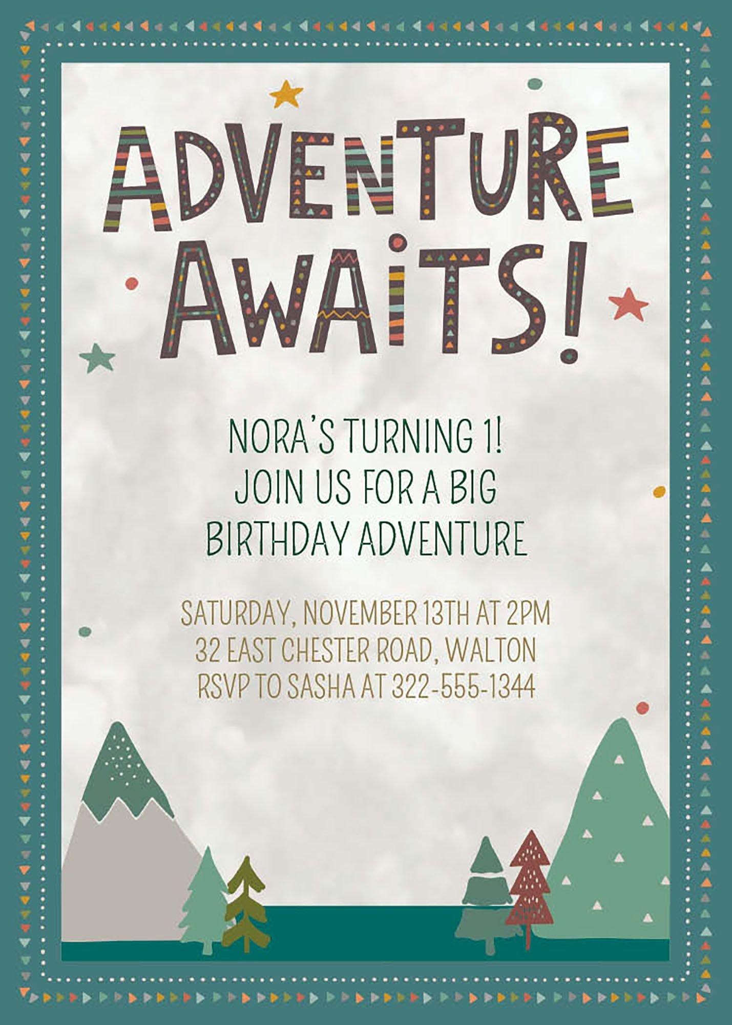 PartyCity Custom Wilderness Cardstock Invitations at Hamilton Place in ...