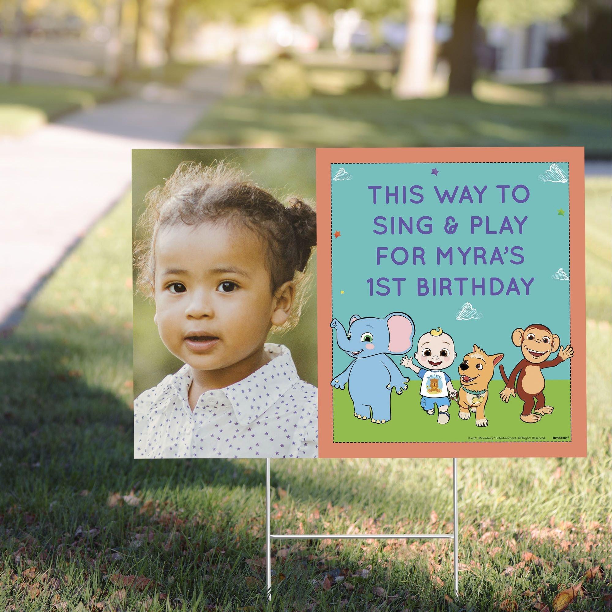 PartyCity Custom CoComelon Plastic Photo Yard Sign | Hamilton Place