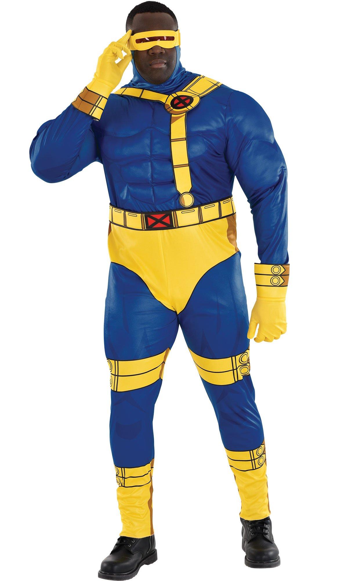 PartyCity Adult Cyclops Plus Size Muscle Costume - Marvel X-Men '97 ...