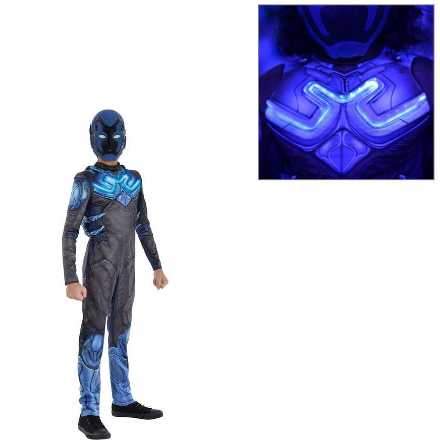 Kids' Light-Up Blue Beetle Costume - Blue Beetle Movie | Party City Kids' Light-Up Blue Beetle Costume - Blue Beetle Movie | Party City
