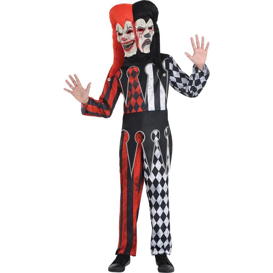 Kids' Two-Faced Jester Costume | Party City Kids' Two-Faced Jester Costume | Party City