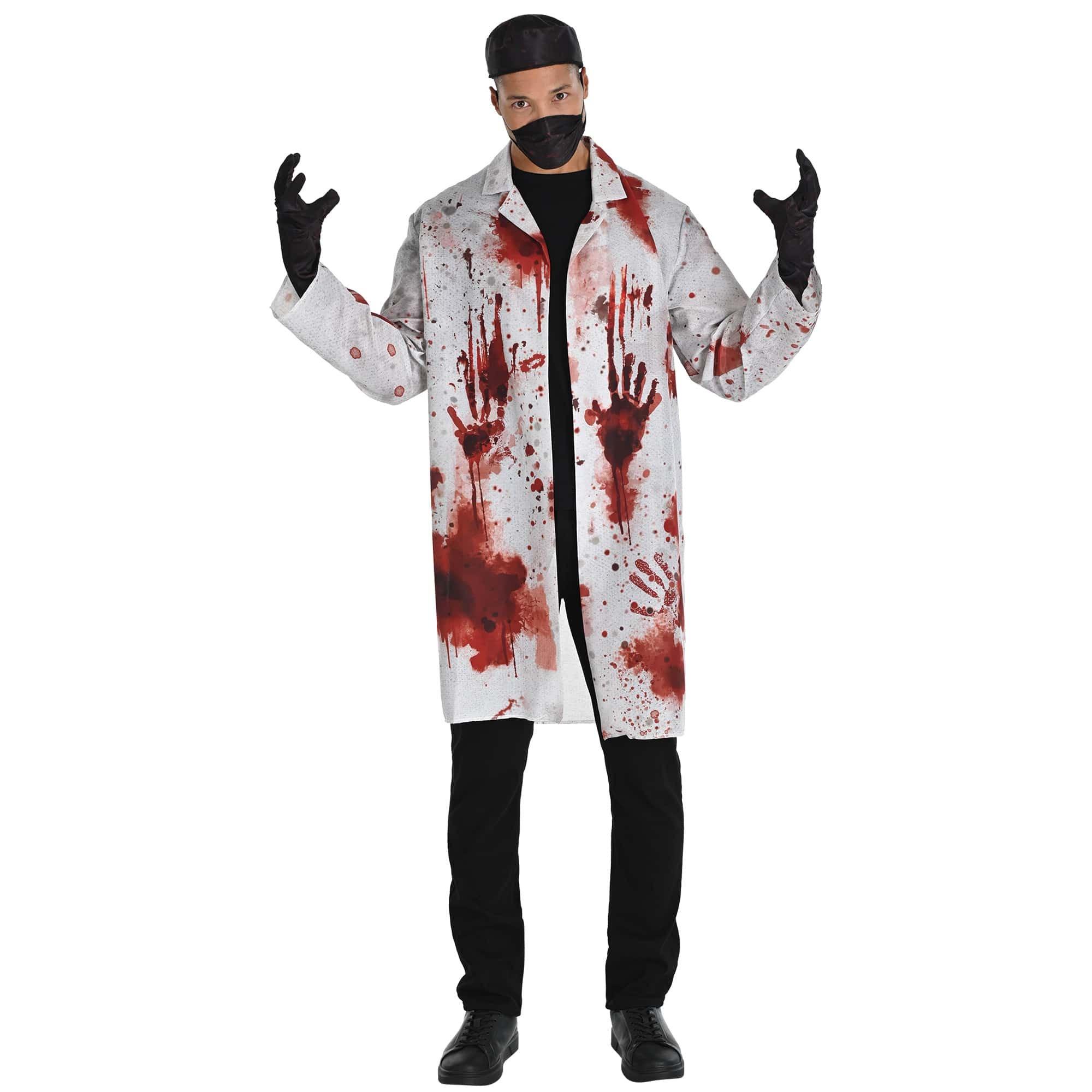 Adult Surgical Slasher Halloween Costume – Unisex costume with white ...