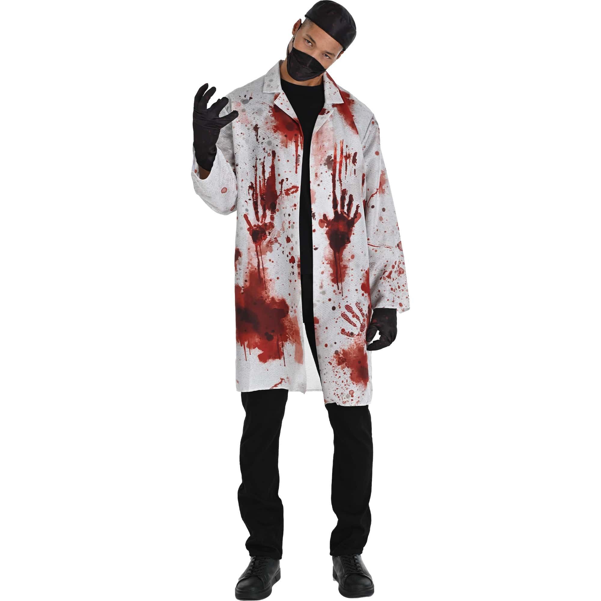 Adult Surgical Slasher Halloween Costume – Unisex costume with white ...
