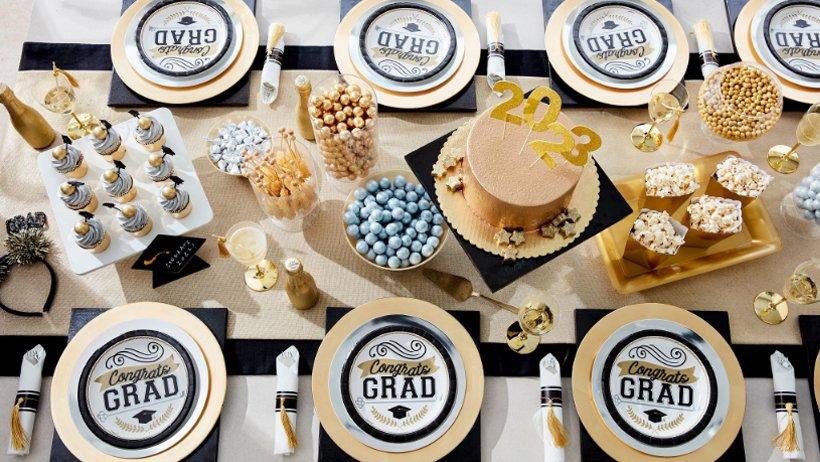 High School Graduation Party Table Centerpieces