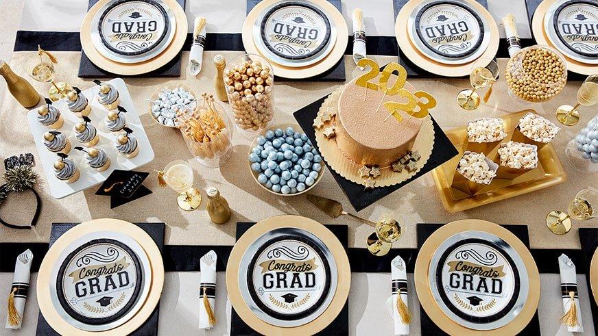 12 Black, White, & Gold Grad Party Ideas | Party City