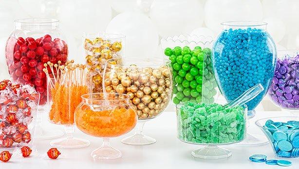 Party City Candy Jars Glass