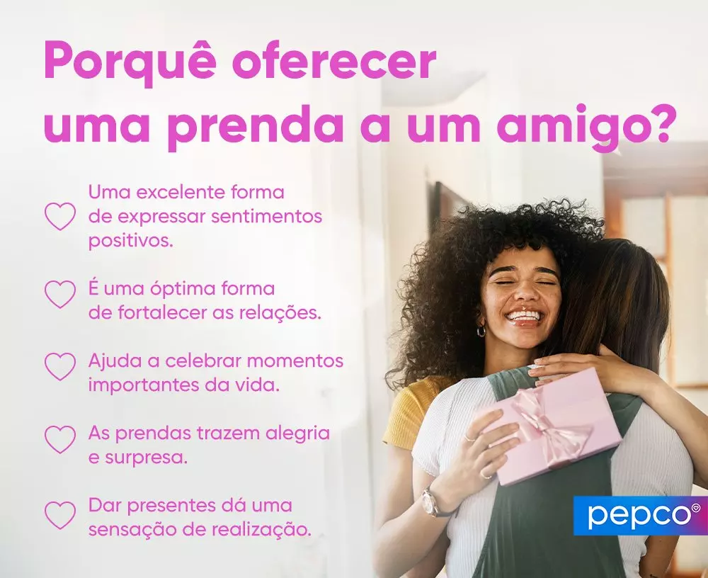 Ideias para a melhor prenda para amiga