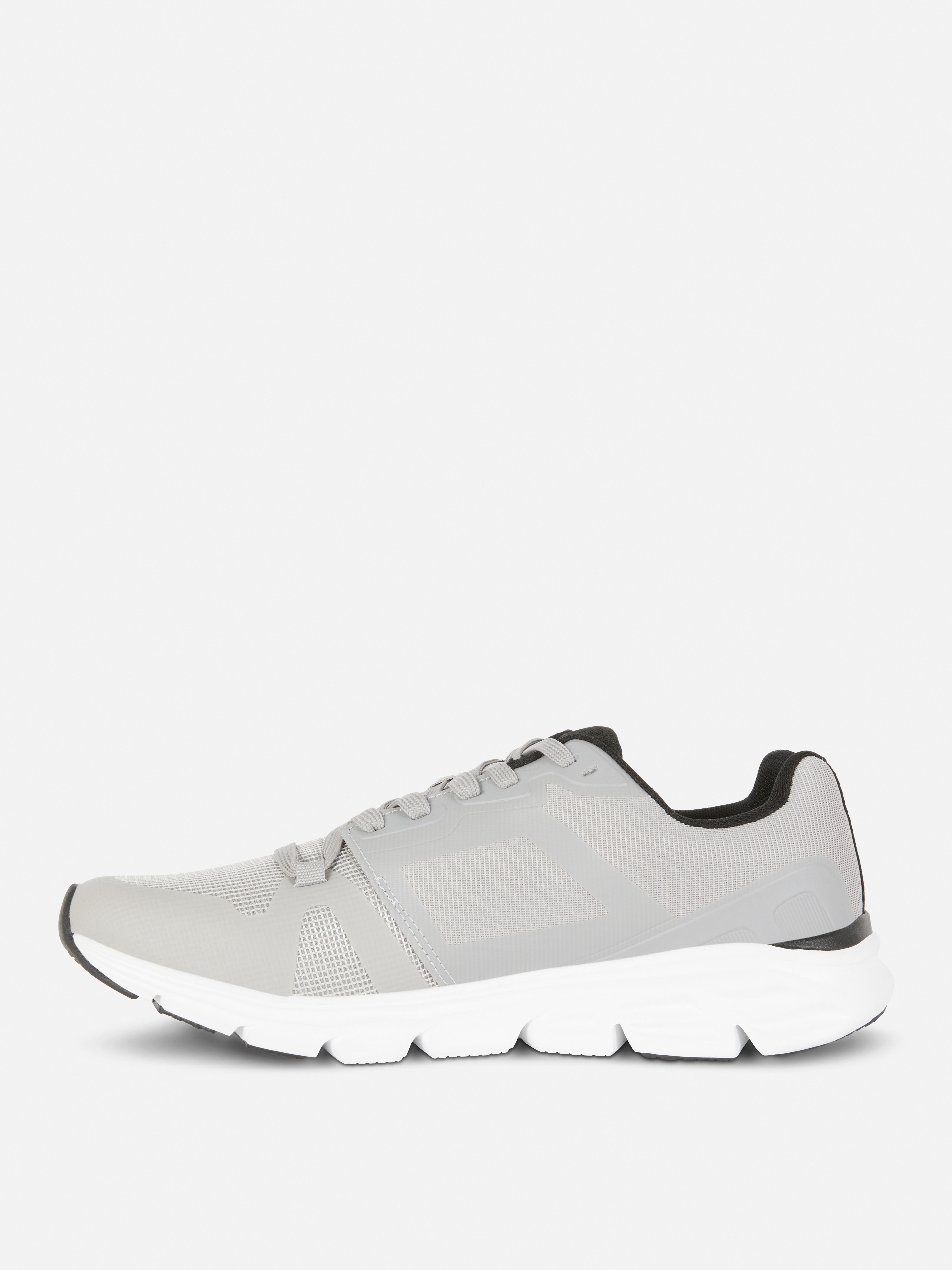 Mens Charcoal Lace-up Gym Trainers | Primark