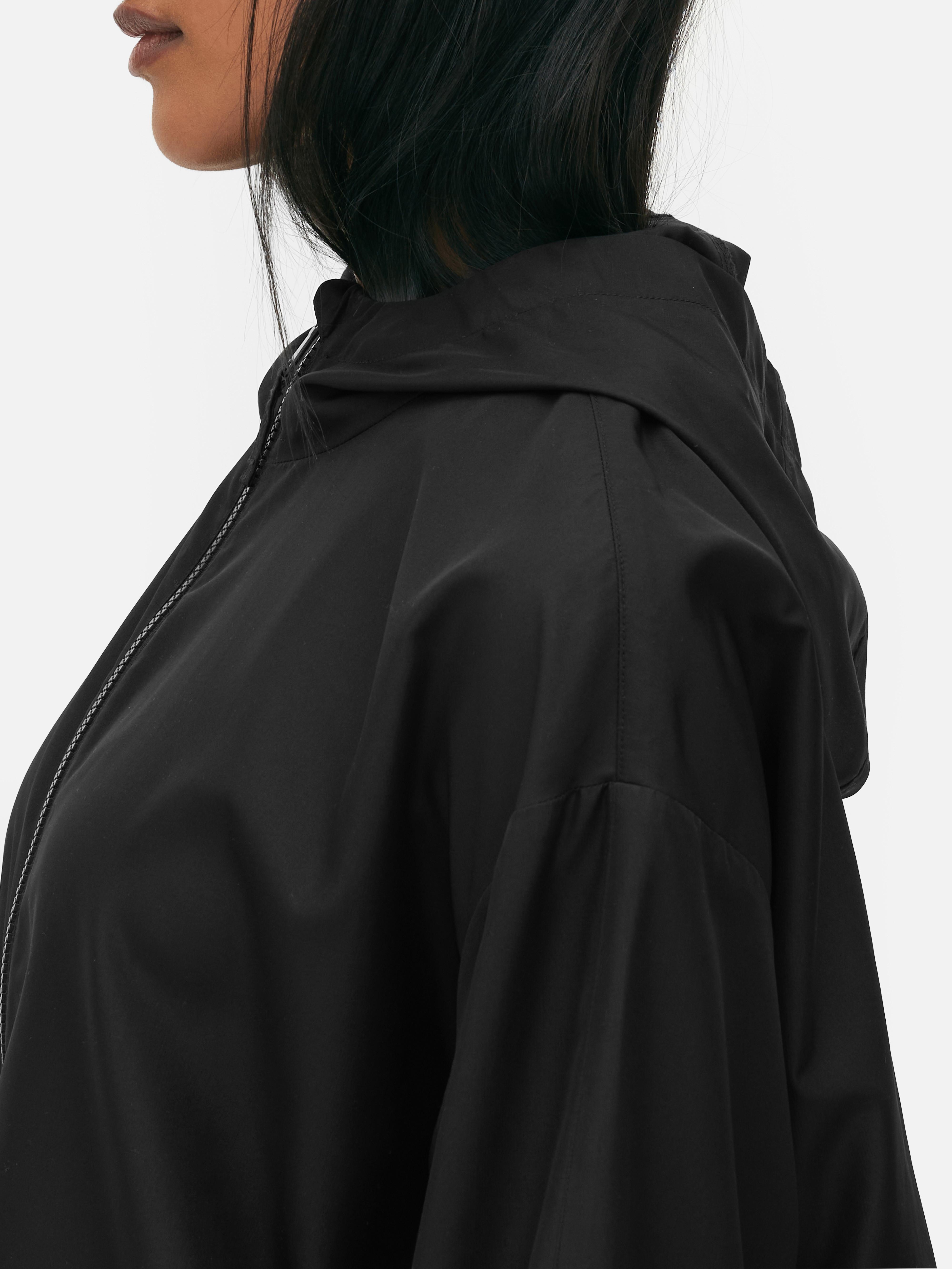 Women's Black Lightweight Hooded Parka Raincoat | Penneys