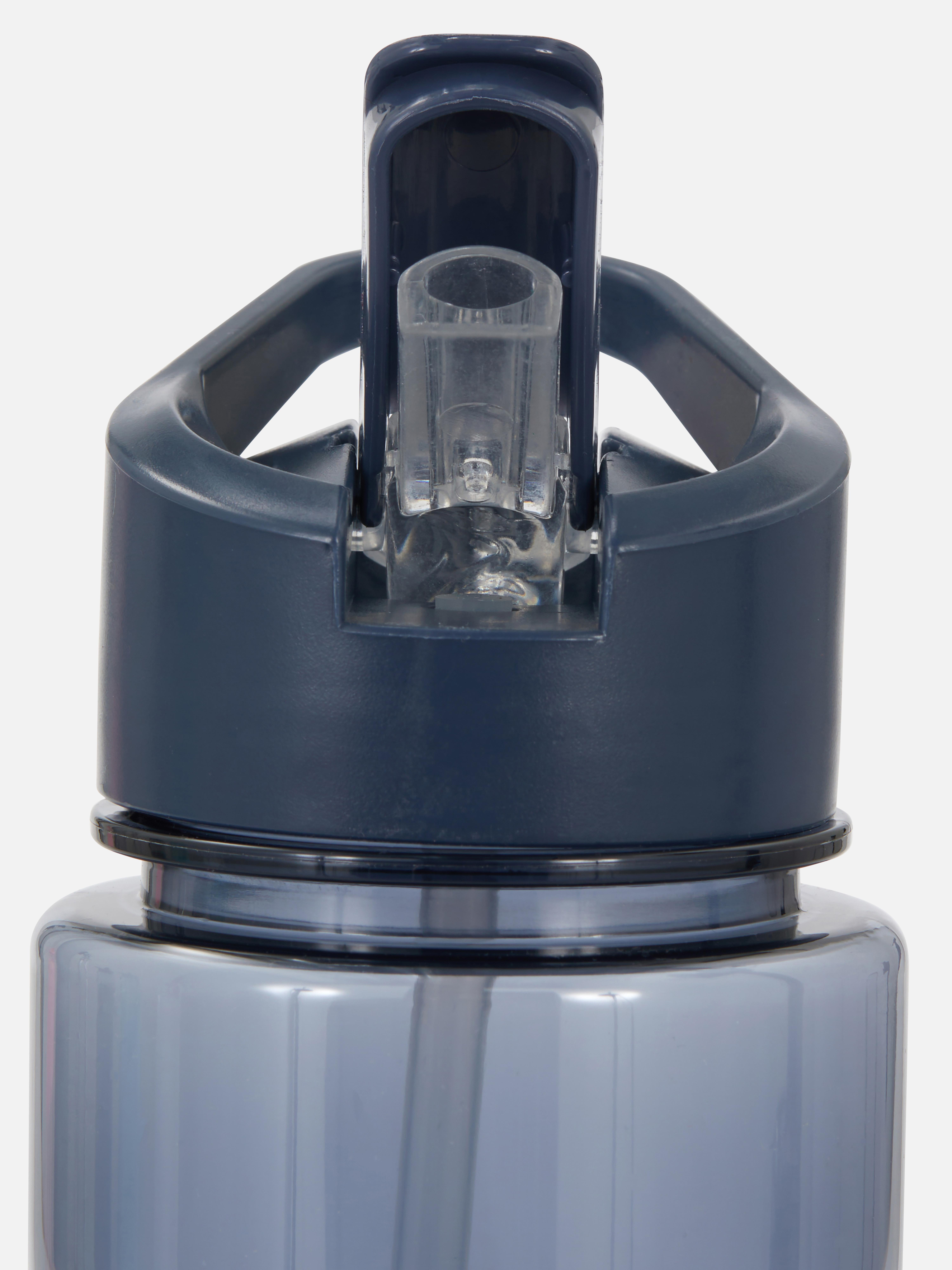 Navy Pop-Up Straw Water Bottle | Primark