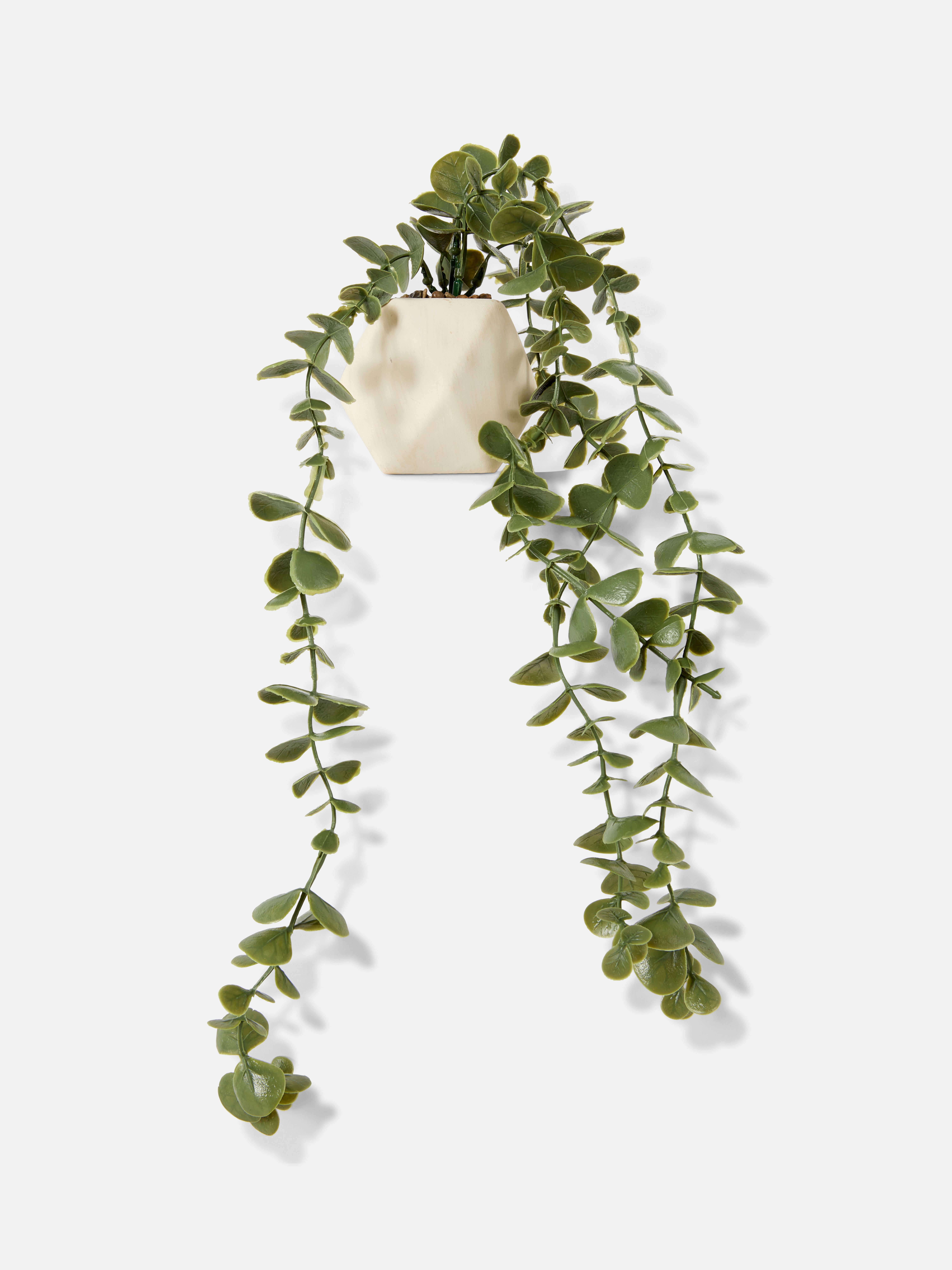 Stone Faux Hanging Succulent in Geometric Pot | Primark