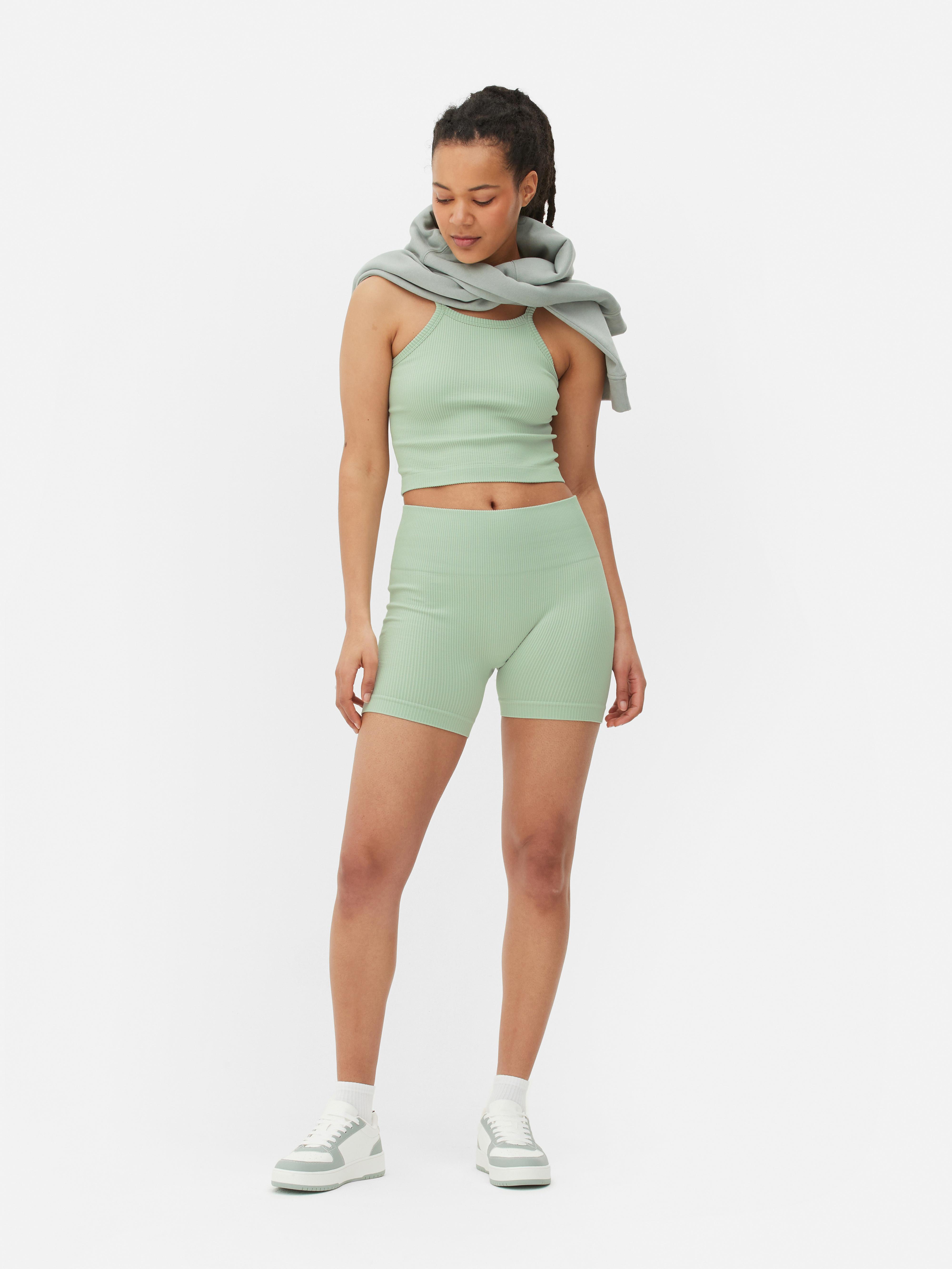 Women's Green Seamfree Mini Cycle Shorts | Penneys