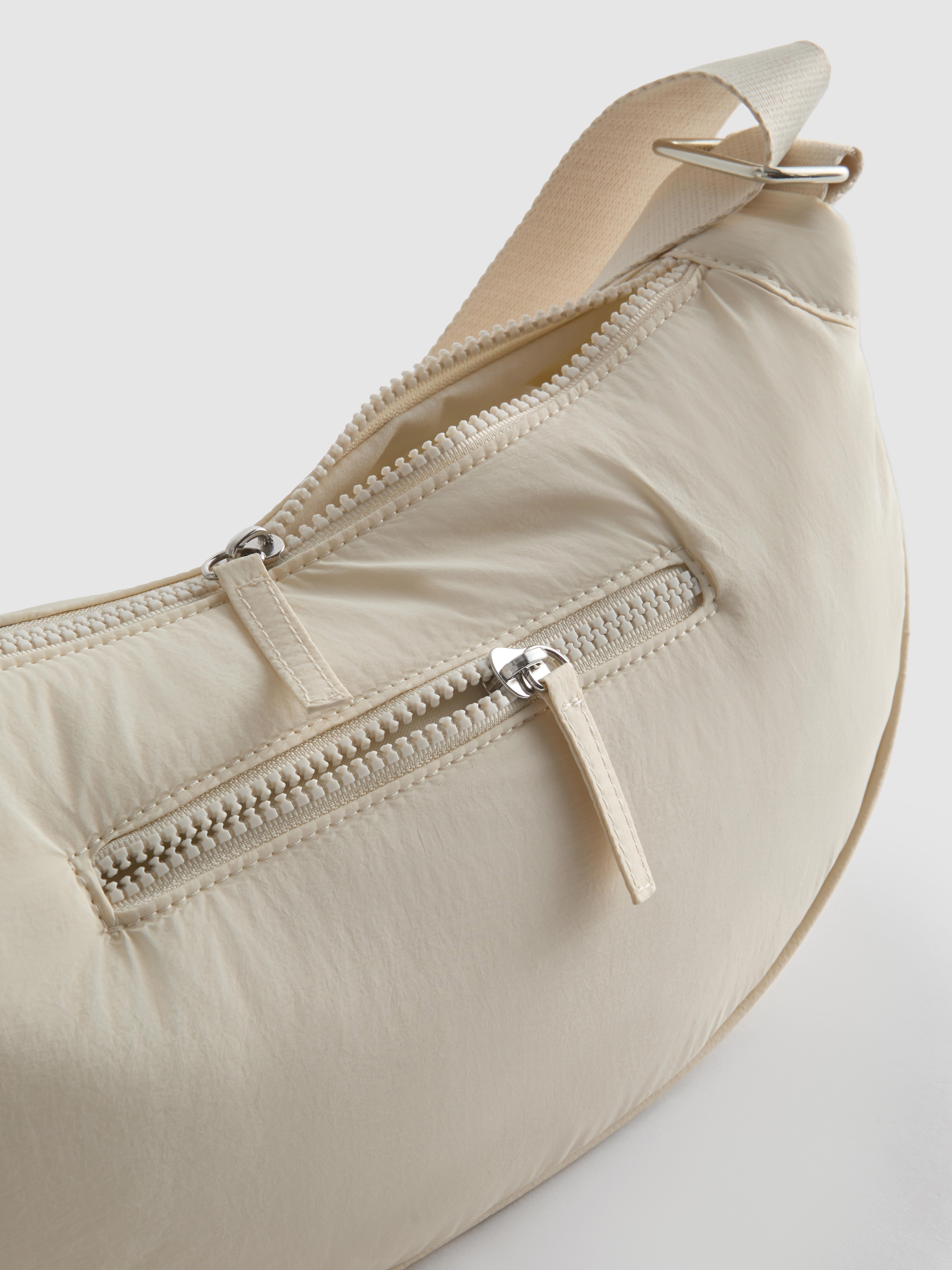Women's Ecru Zipped Sling Bag | Penneys