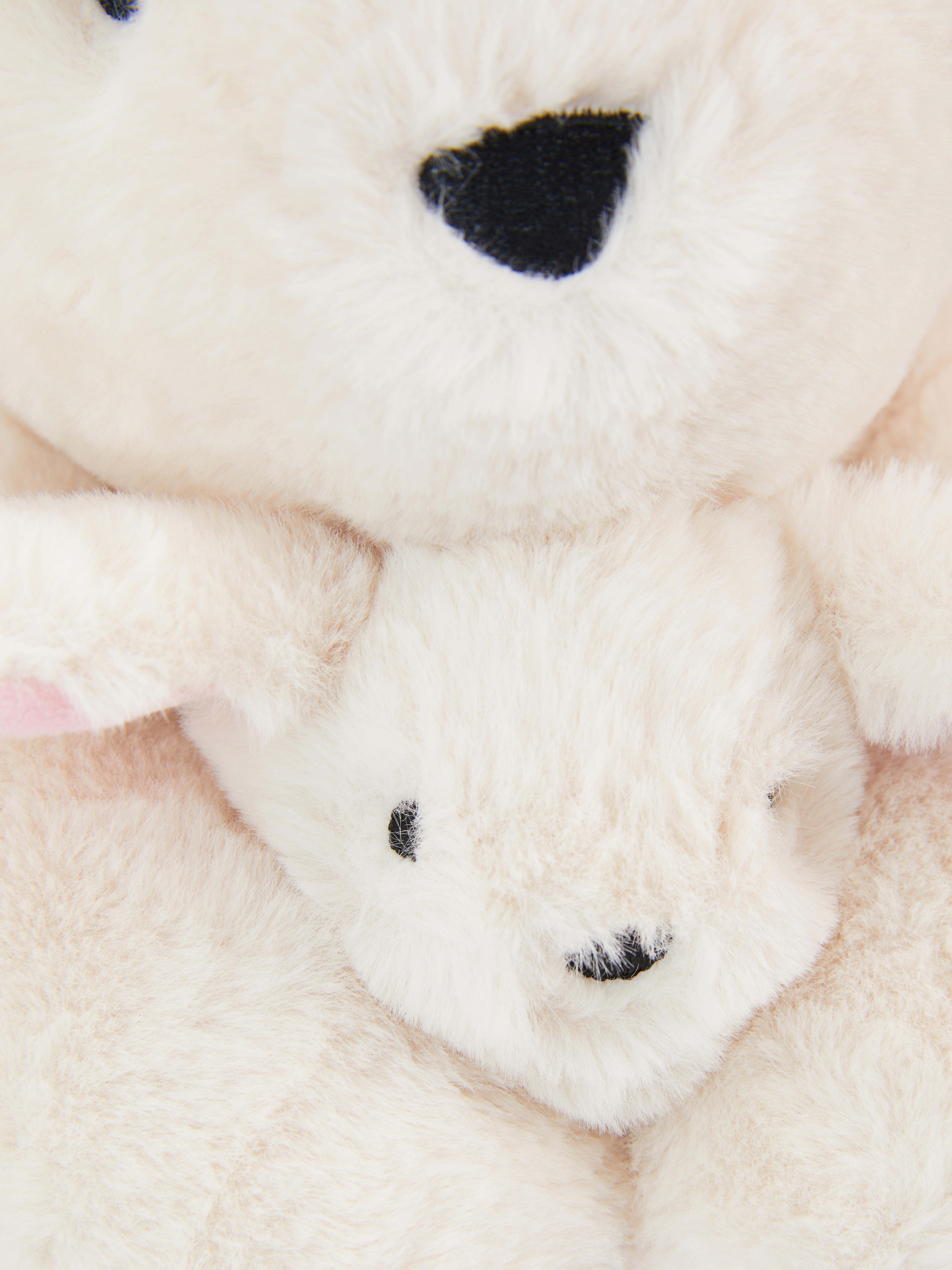 White Mum and Baby Bunny Plush Toy | Primark