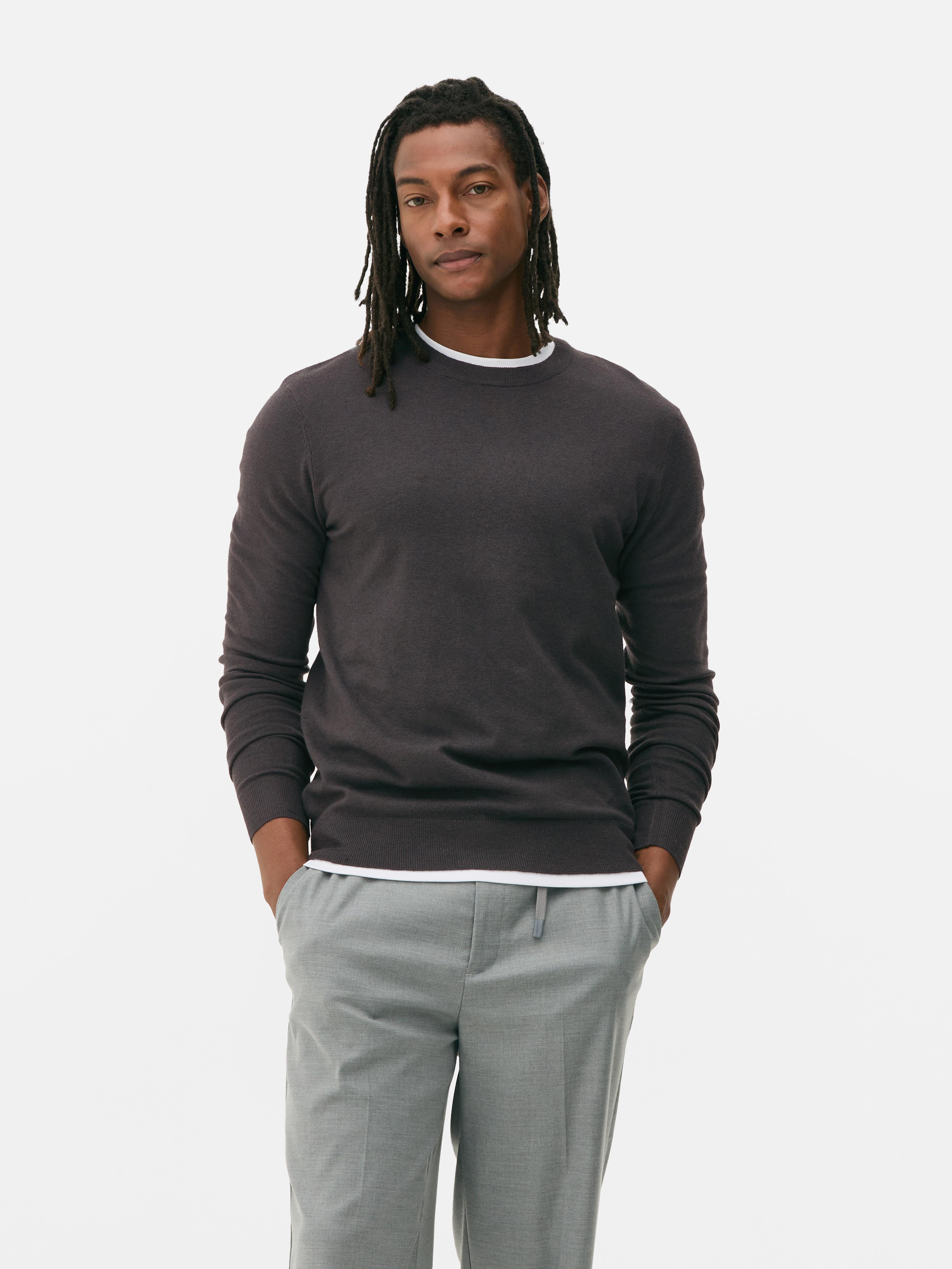 Men's Crew Neck Jumpers | Essential Crew Neck Jumpers | Primark