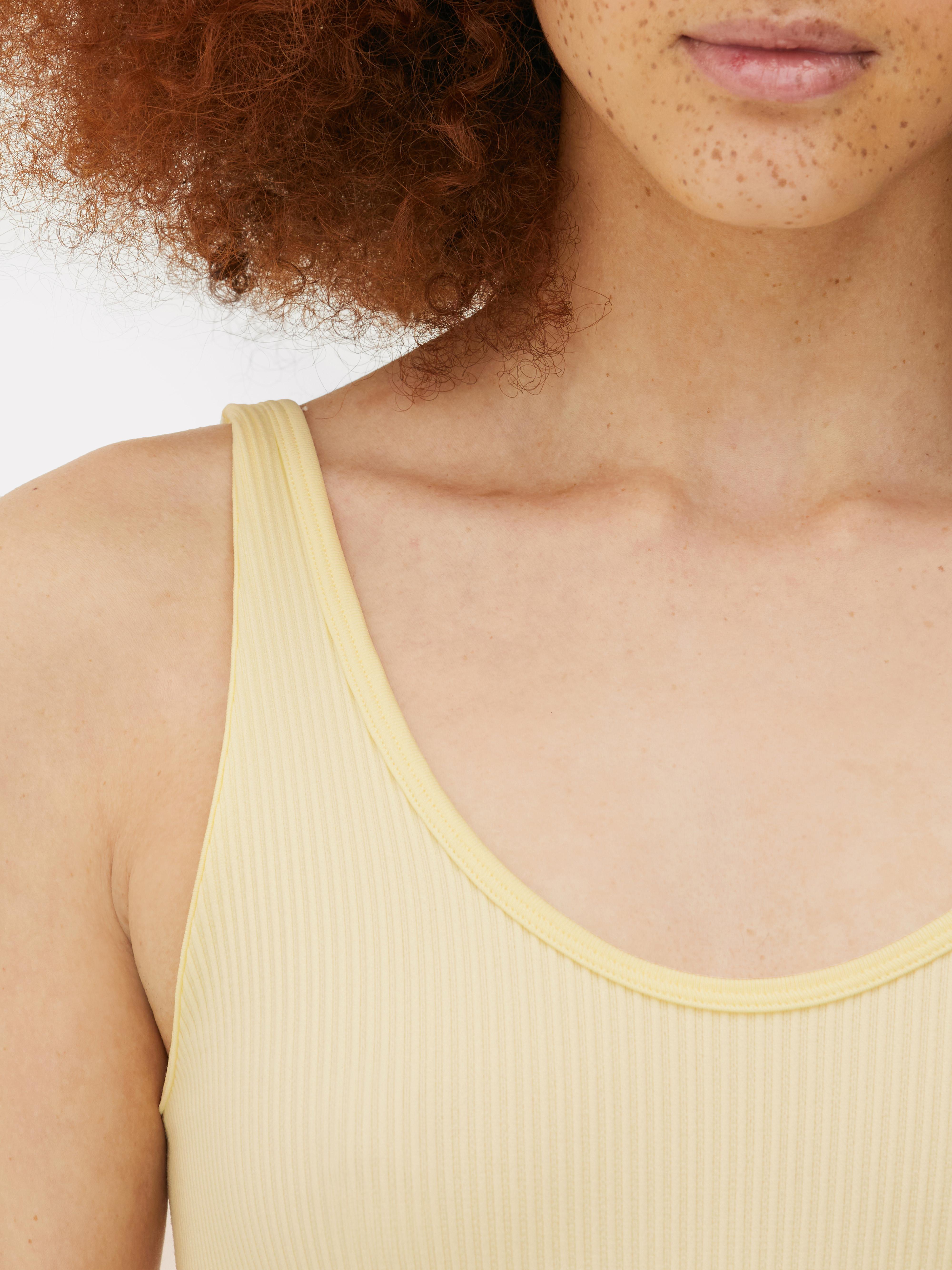 Women's Lemon Seamless Ribbed Scoop Neck Bodysuit | Penneys