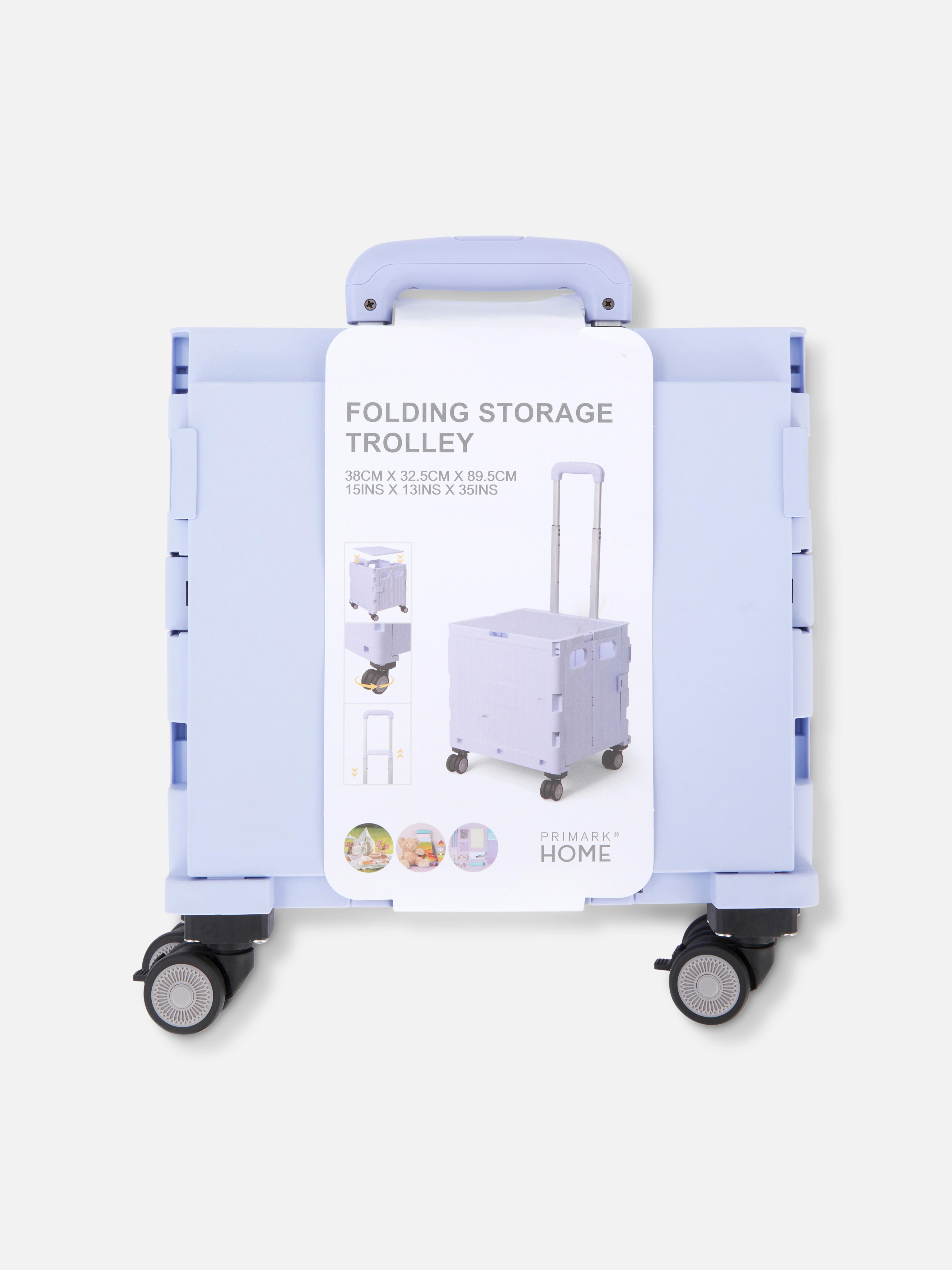 Lilac Folding Trolley Crate | Penneys