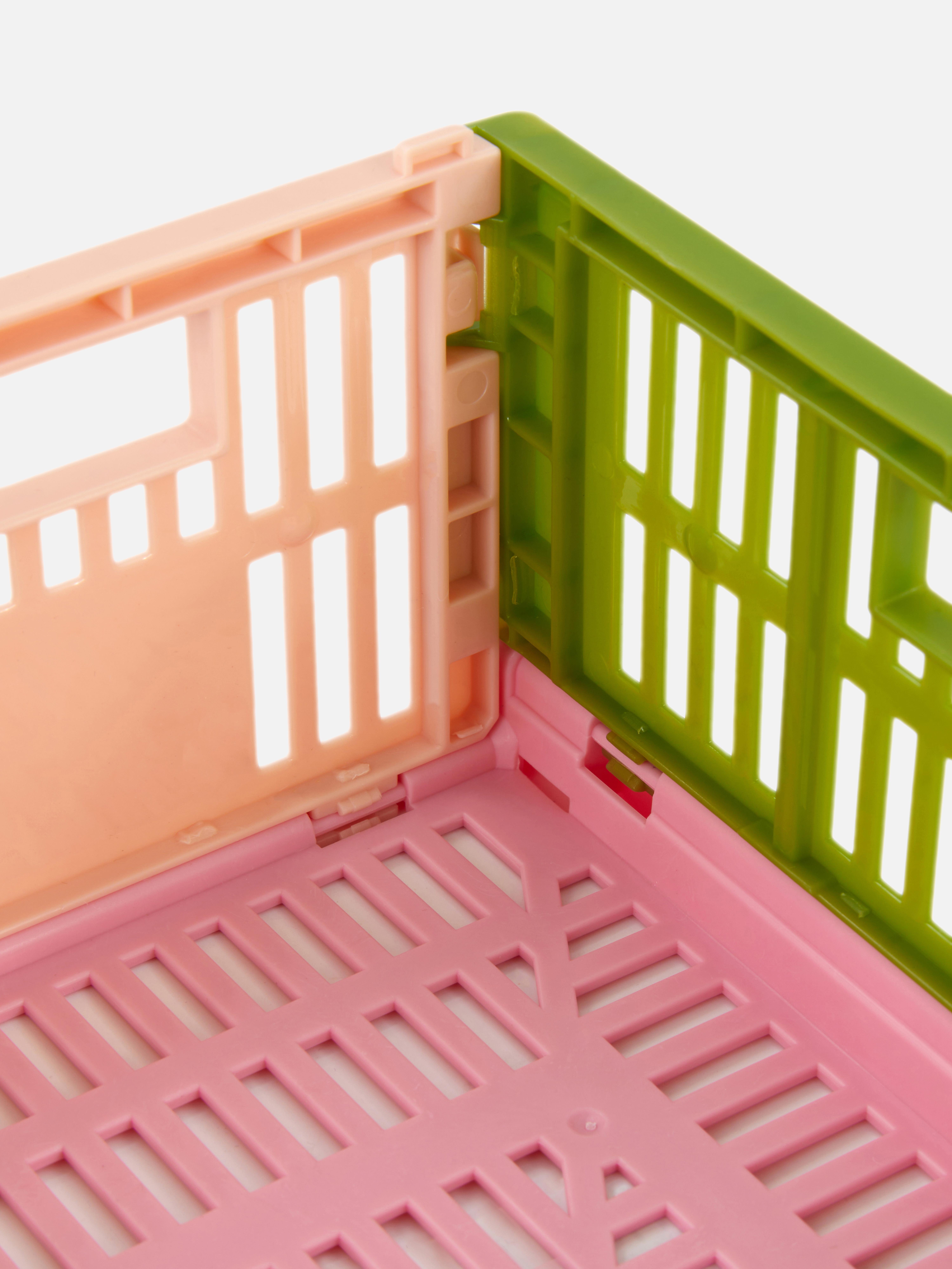 Bright Green Multicolour Collapsable Storage Basket | Penneys