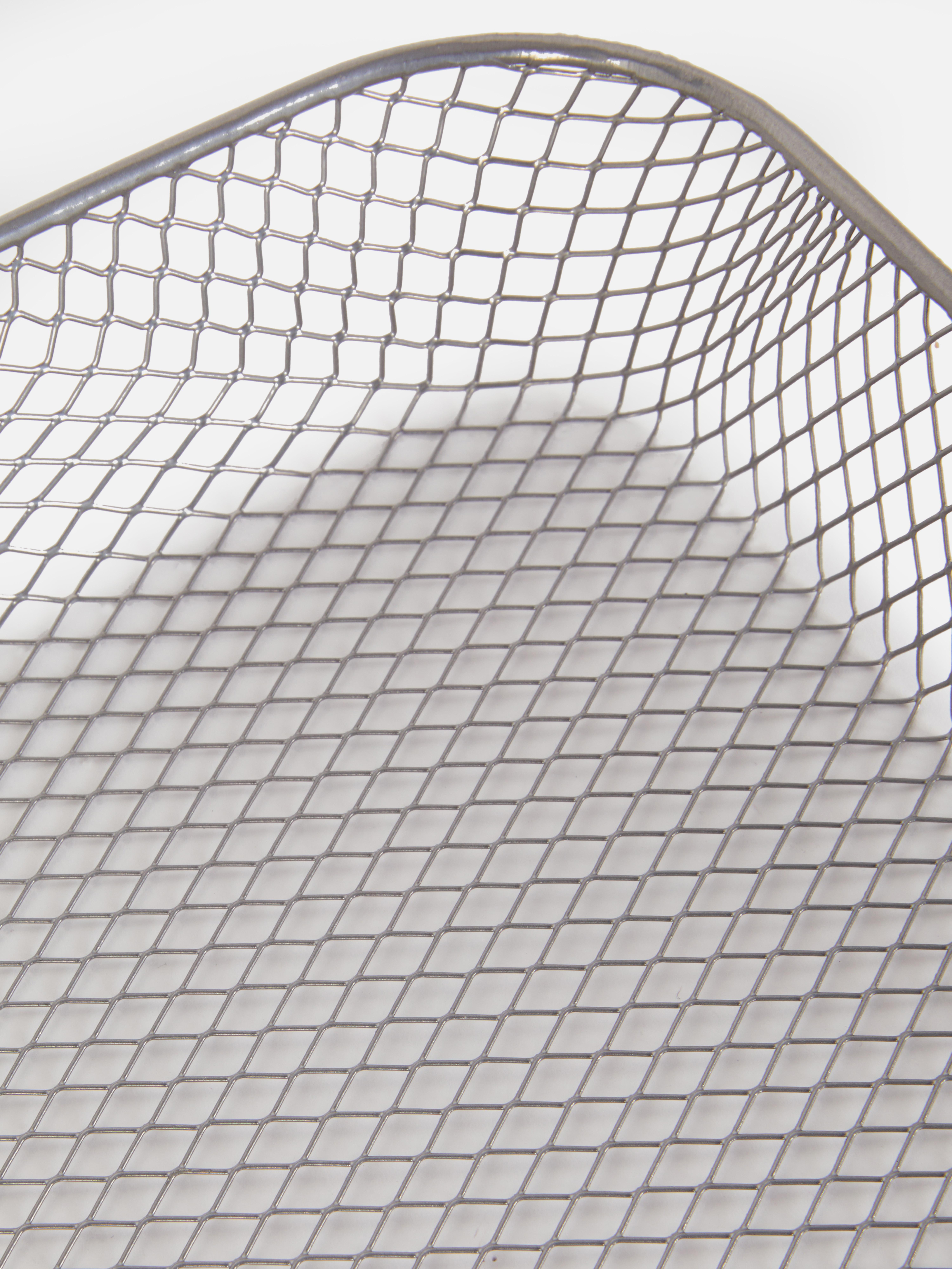 Silver Small Mesh Wire Basket | Penneys