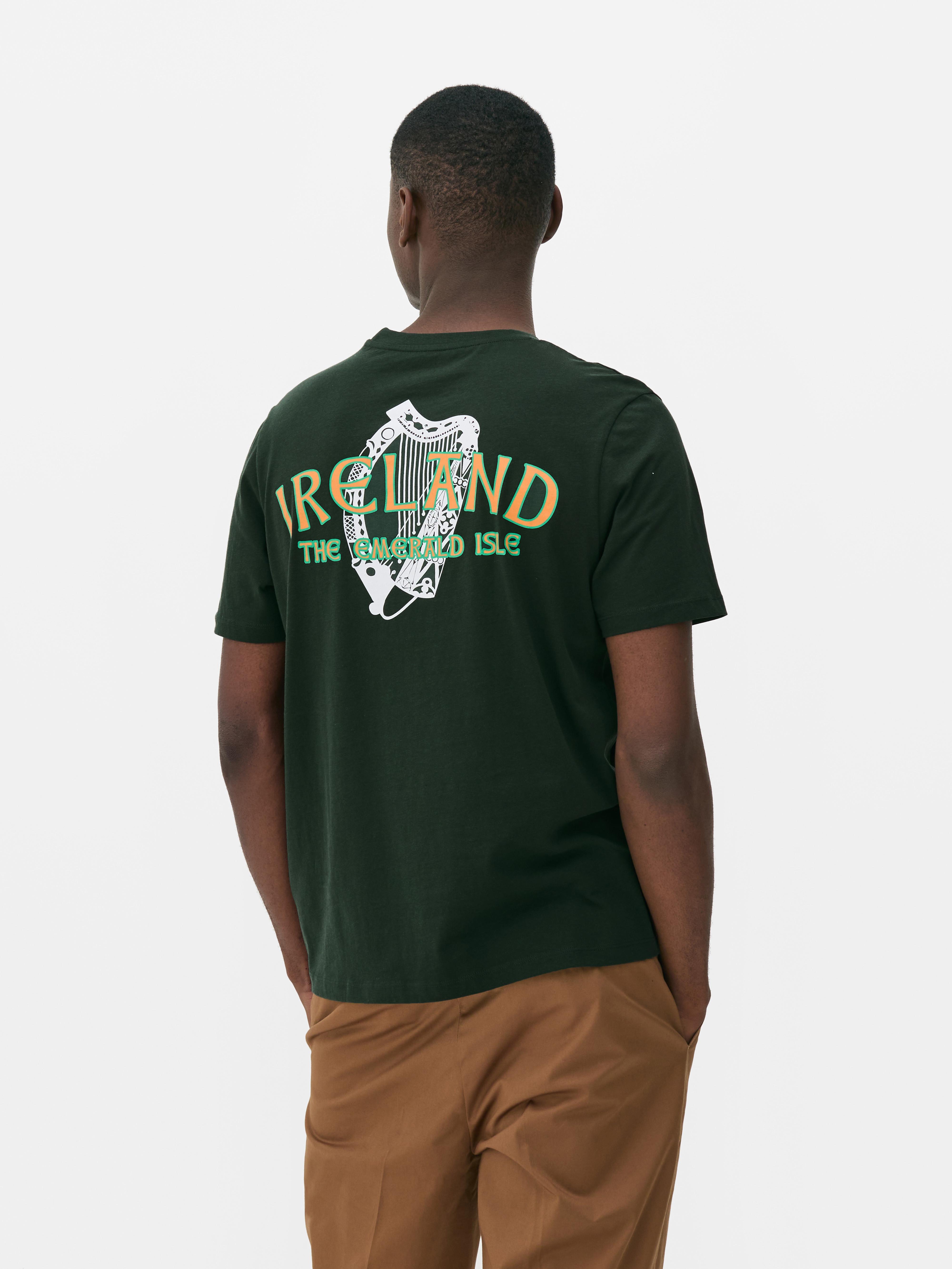 Men's Green Ireland Print T-shirt | Penneys