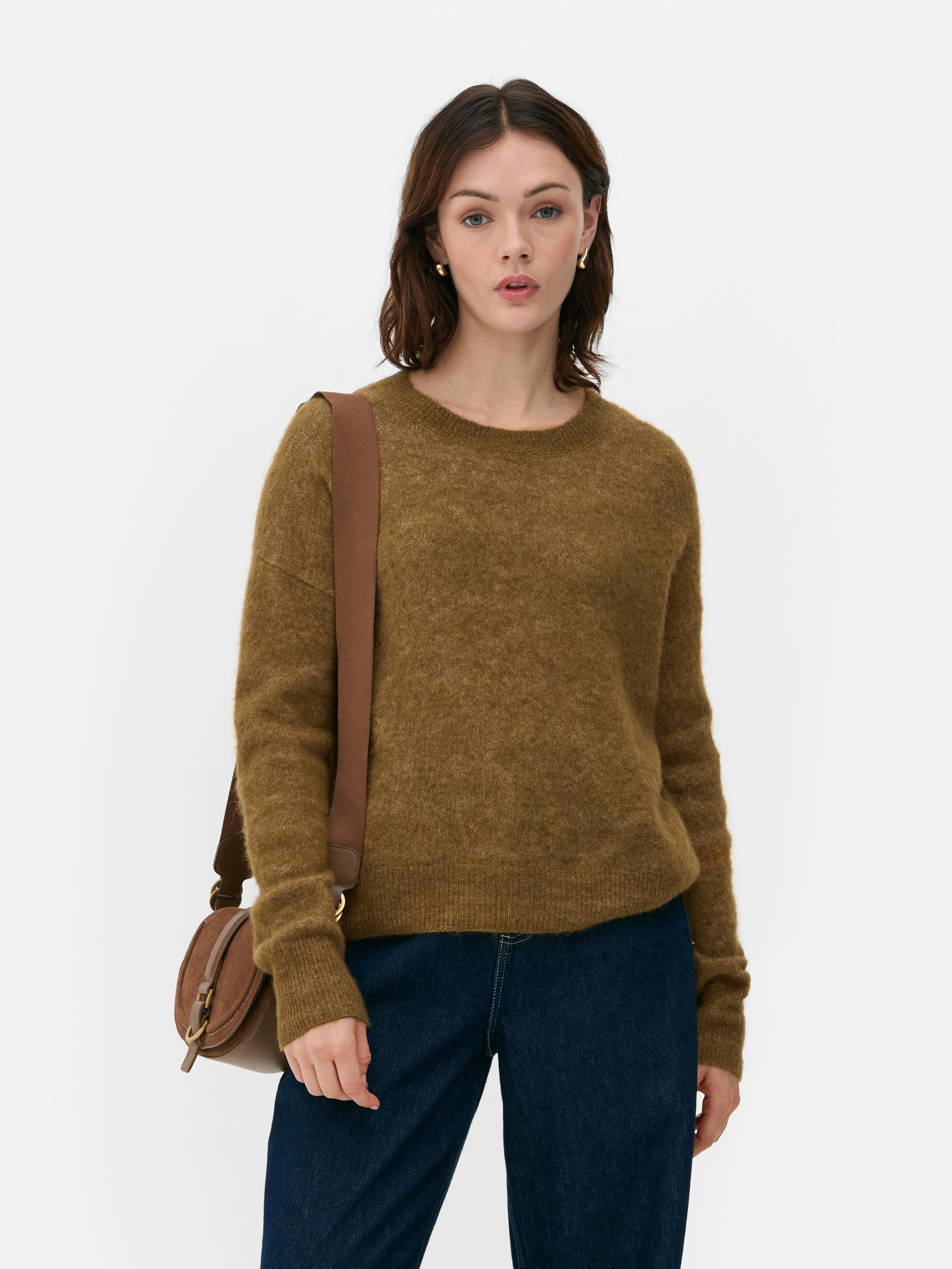 Women's Camel Brushed Yarn Crew Neck Jumper | Penneys
