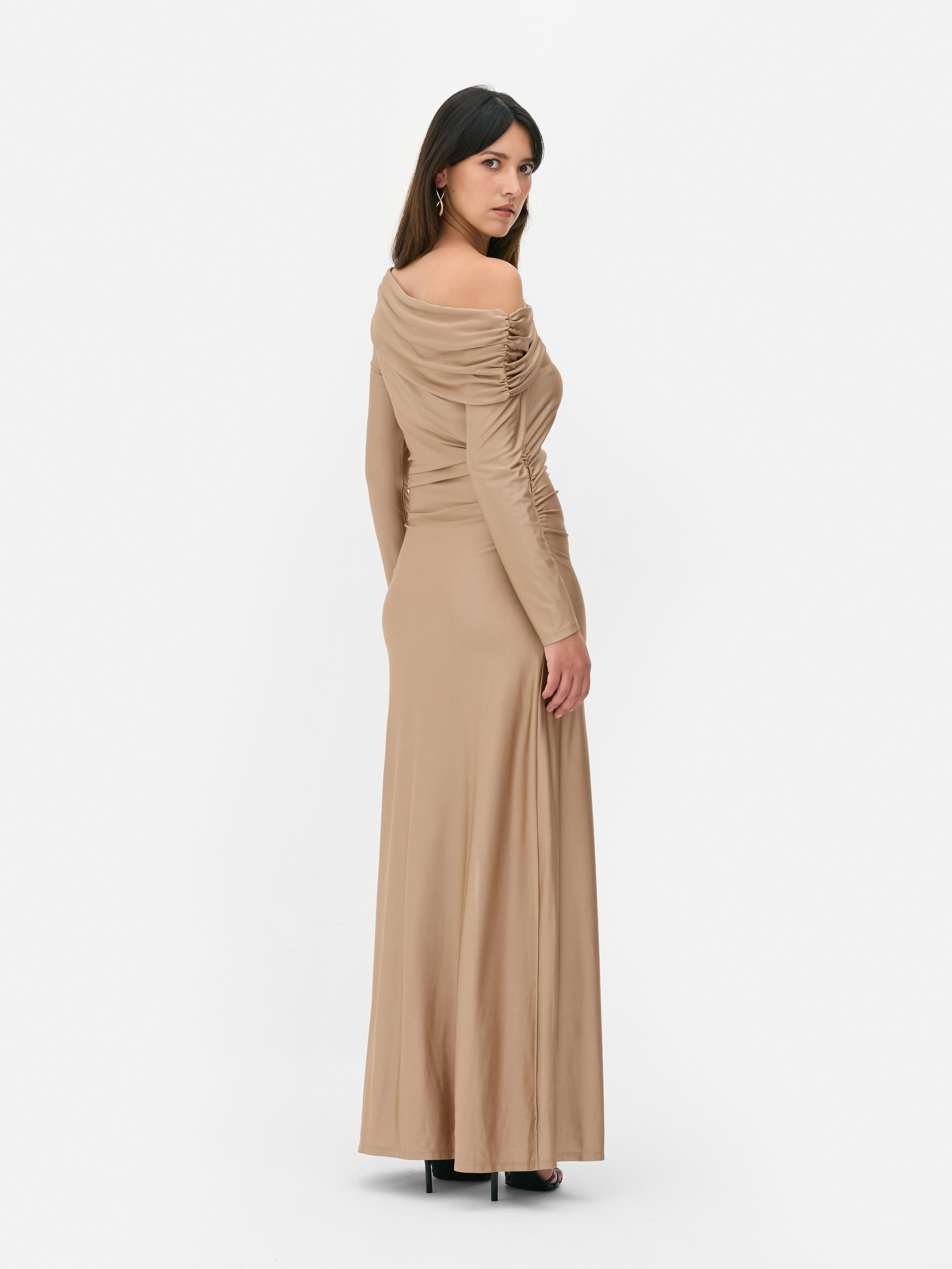 Robe longue à encolure bateau Paula Echevarría - Doré - Femme | Primark