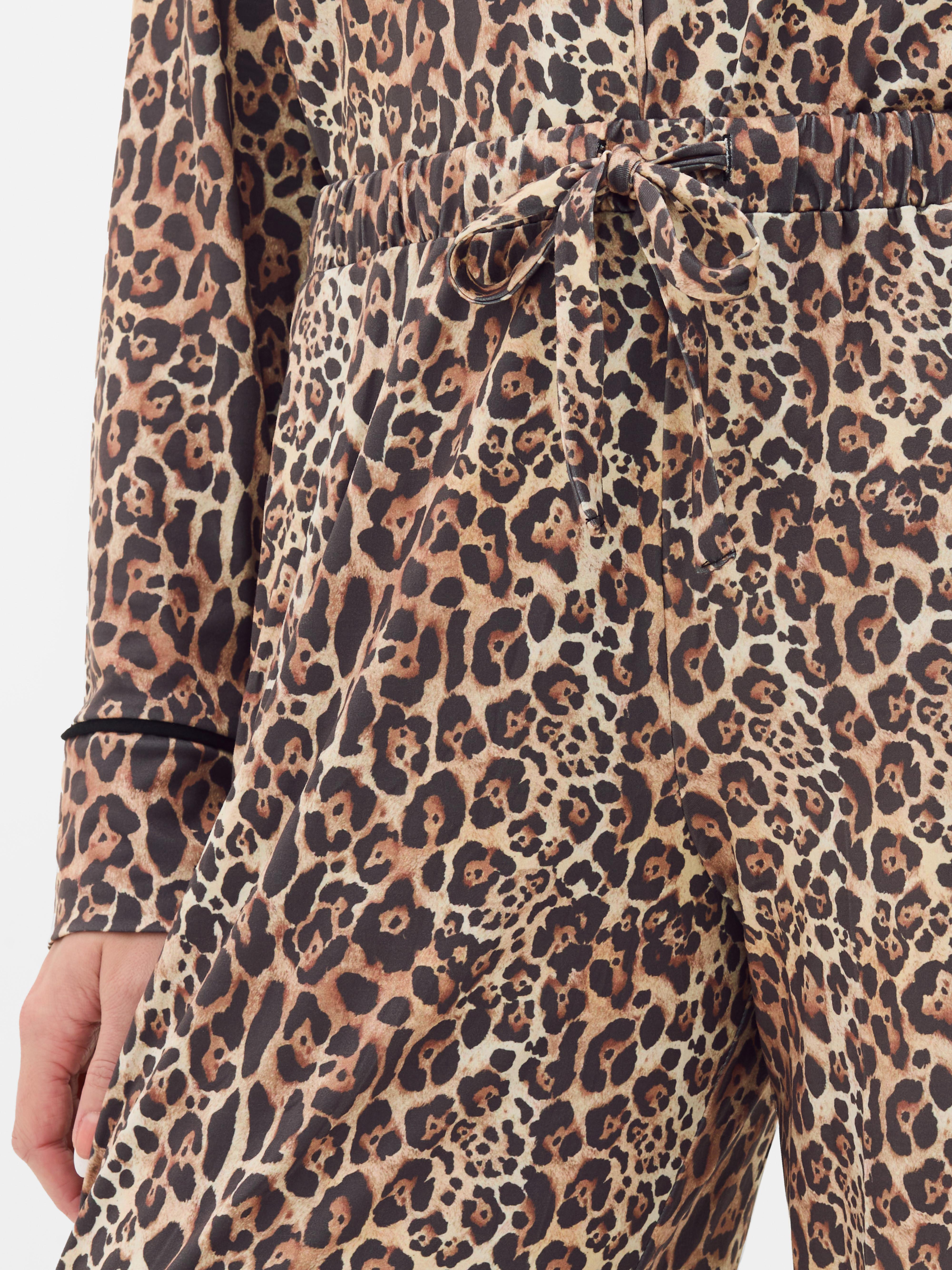 Womens Brown Leopard Print Pyjama Bottoms Primark